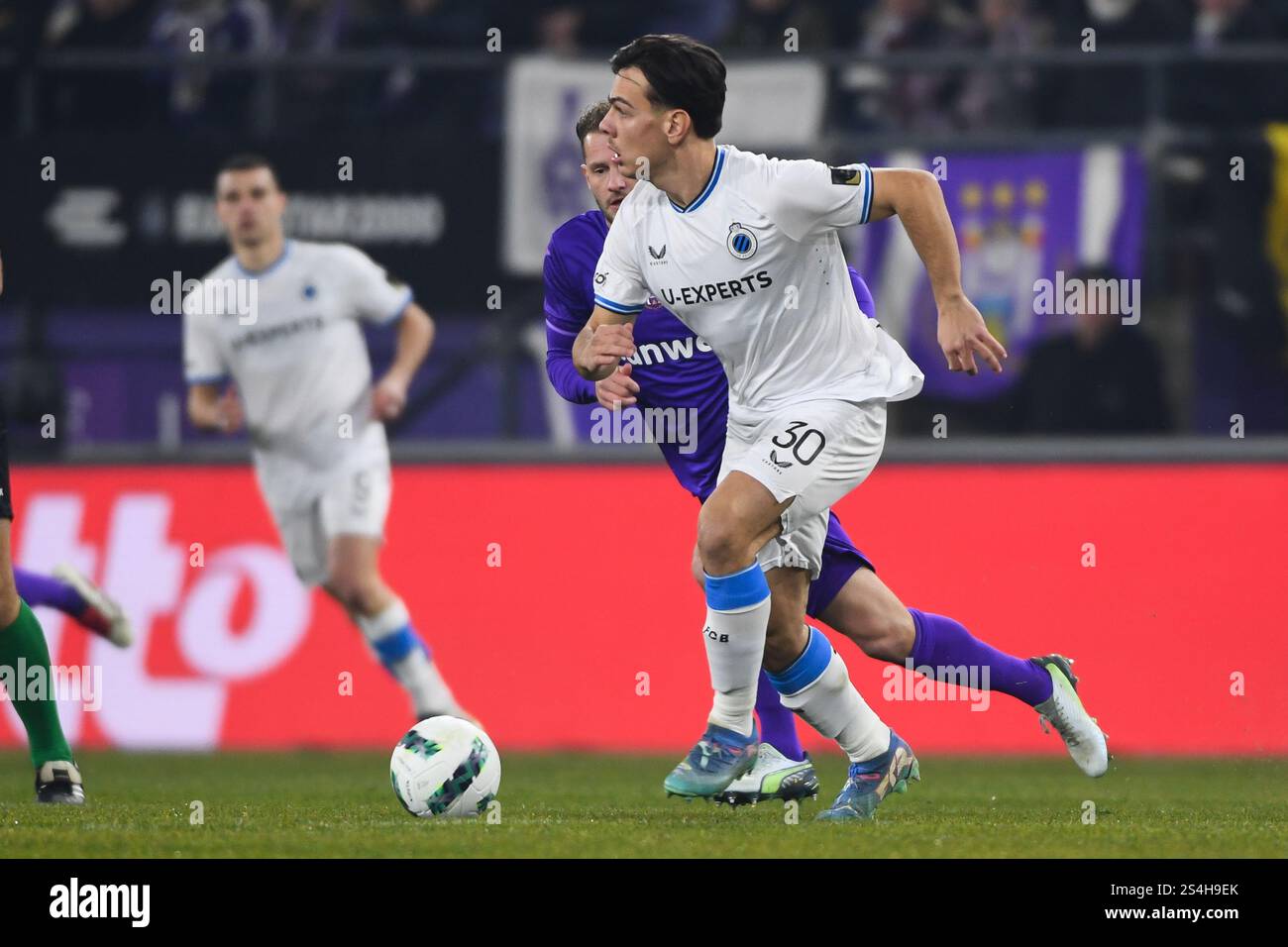 Brussels, Belgium. 12th Jan, 2025. Club's Ardon Jashari pictured in ...