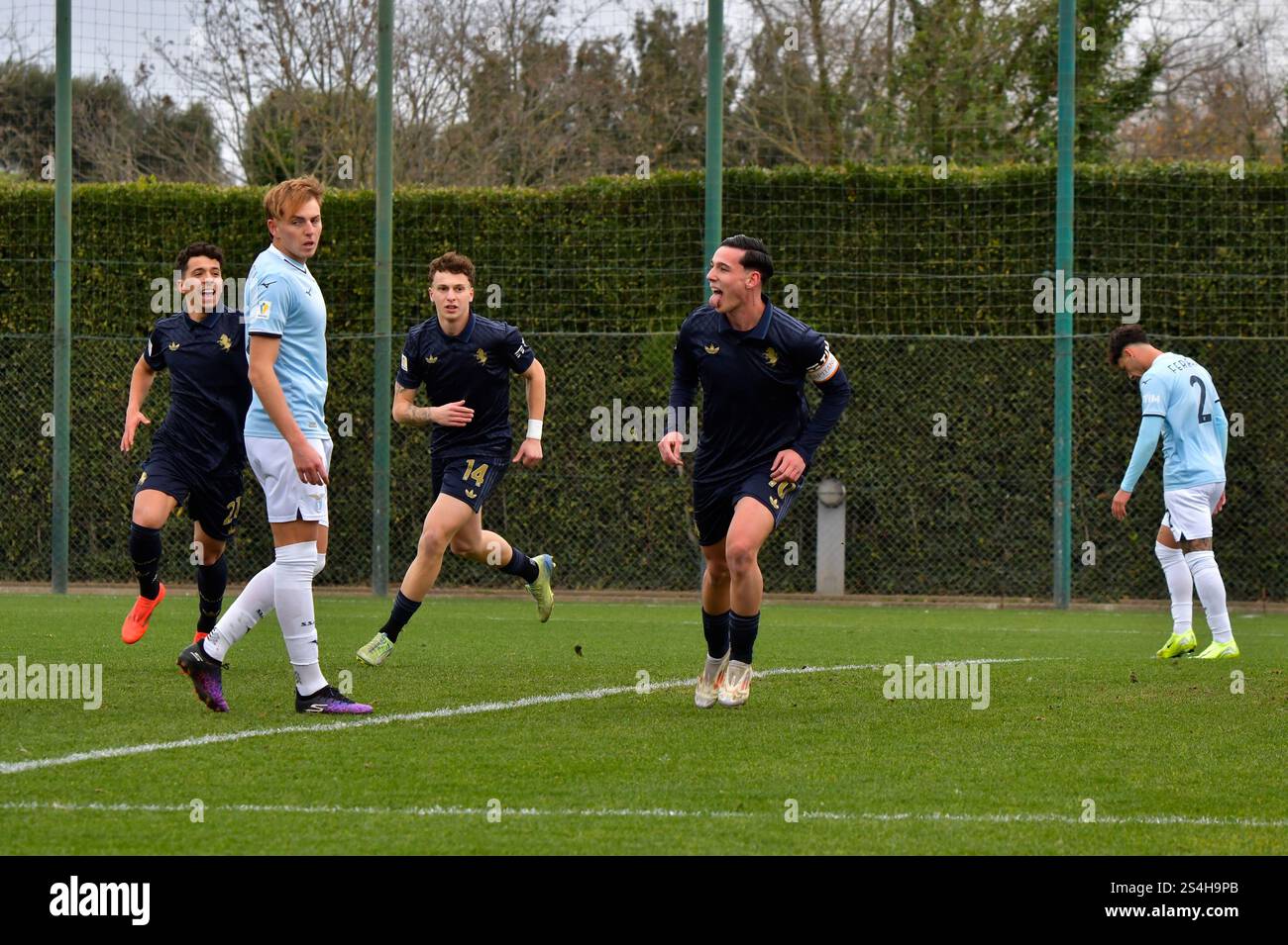 Rome, Italy. 12th Jan, 2025. Alessio Vacca of Juventus U20 celebrating ...