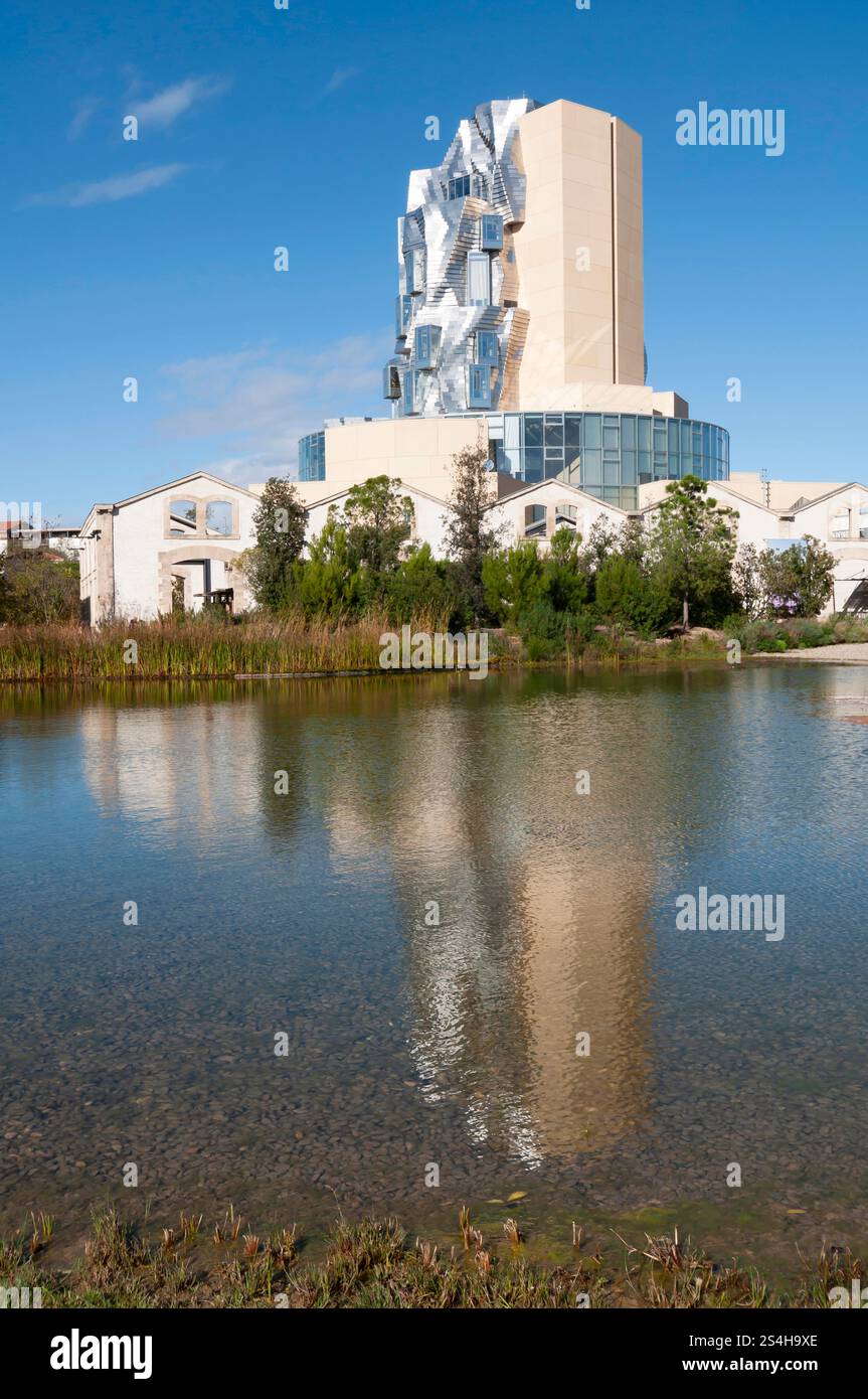 Garden designed by Bas Smets in Parc des Ateliers, Luma Tower by Frank ...