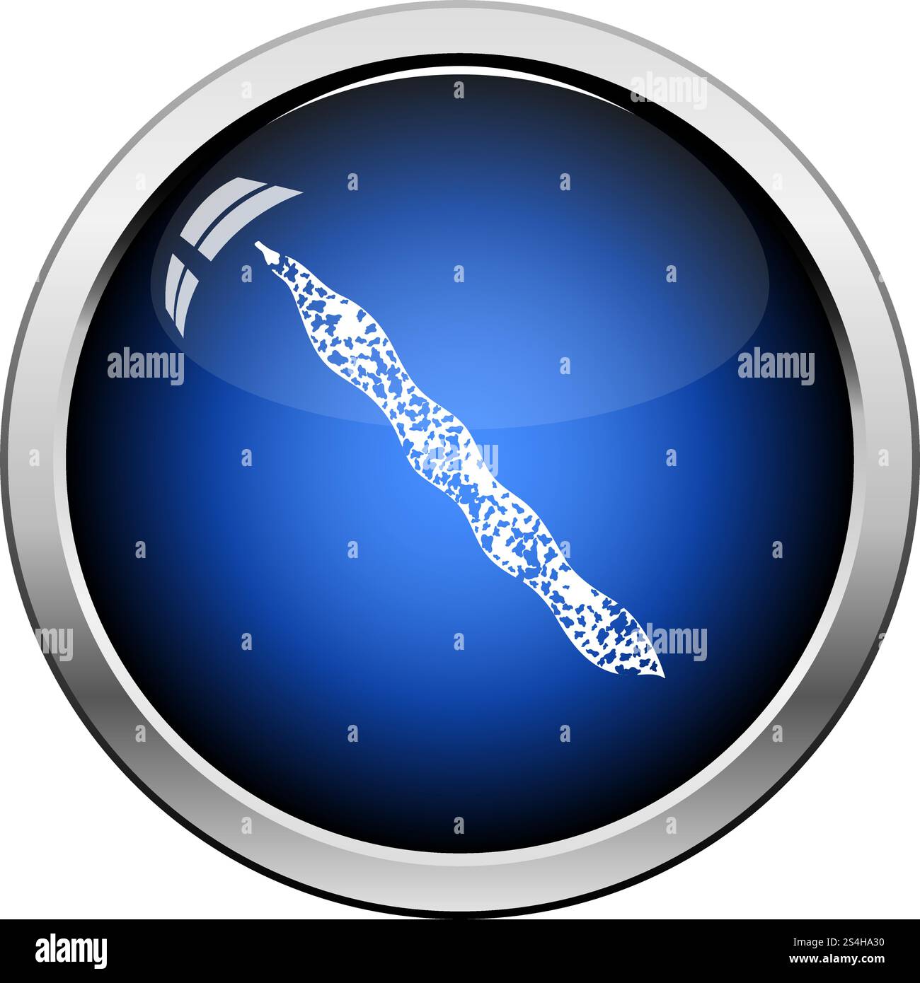 Beans Icon. Glossy Button Design. Vector Illustration Stock Vector ...