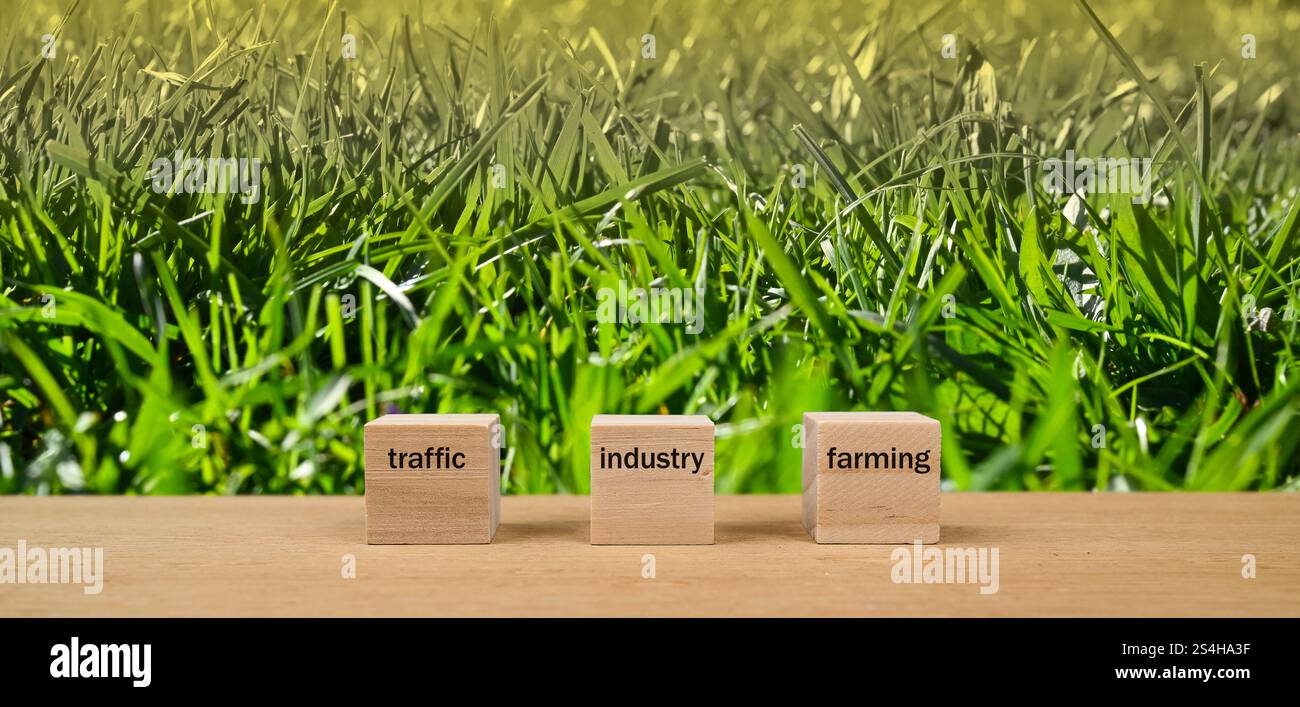 Air and environmental pollution from industry, industry and agriculture ...