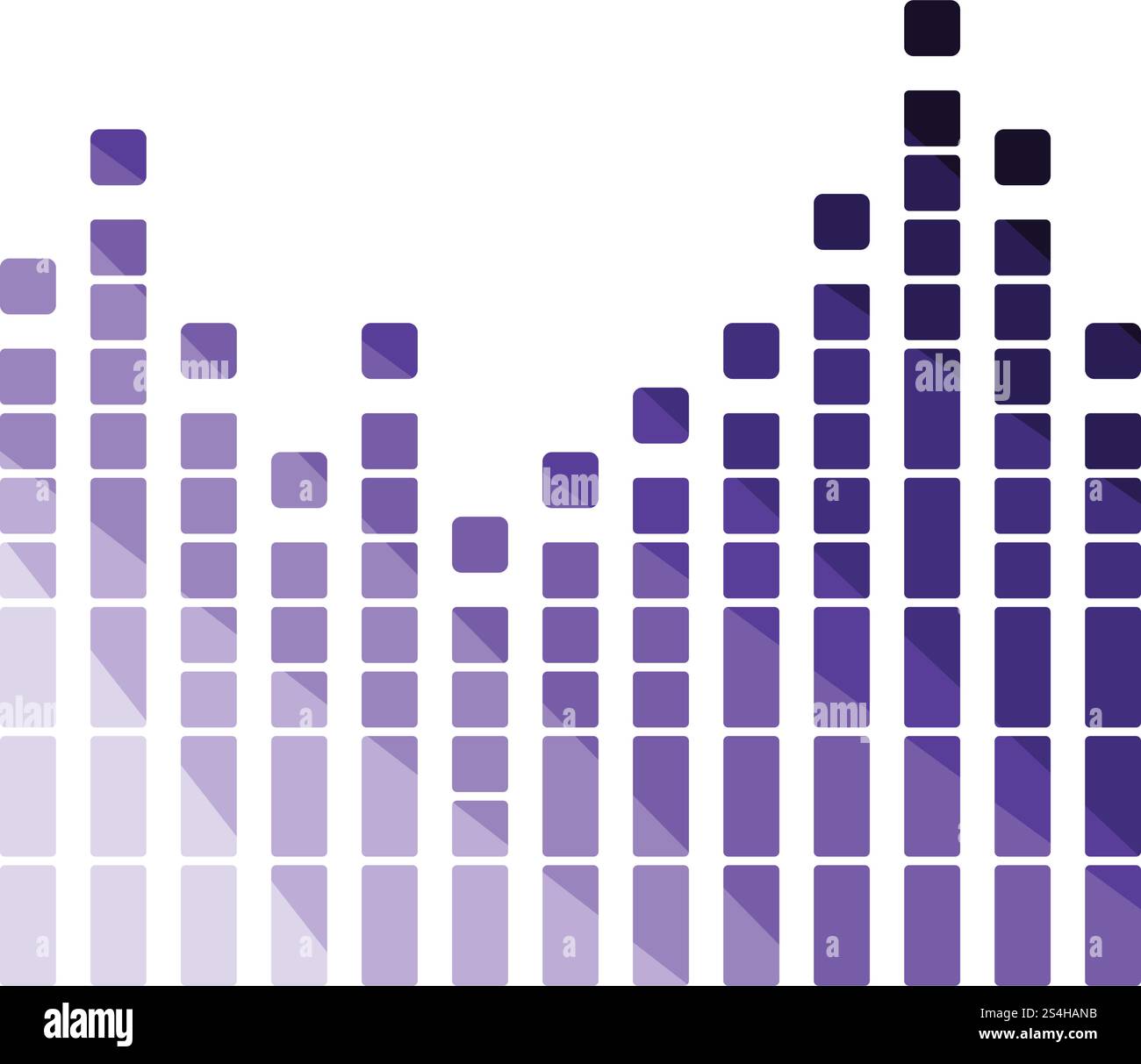 Graphic equalizer icon. Flat color design. Vector illustration Stock Vector Image & Art - Alamy