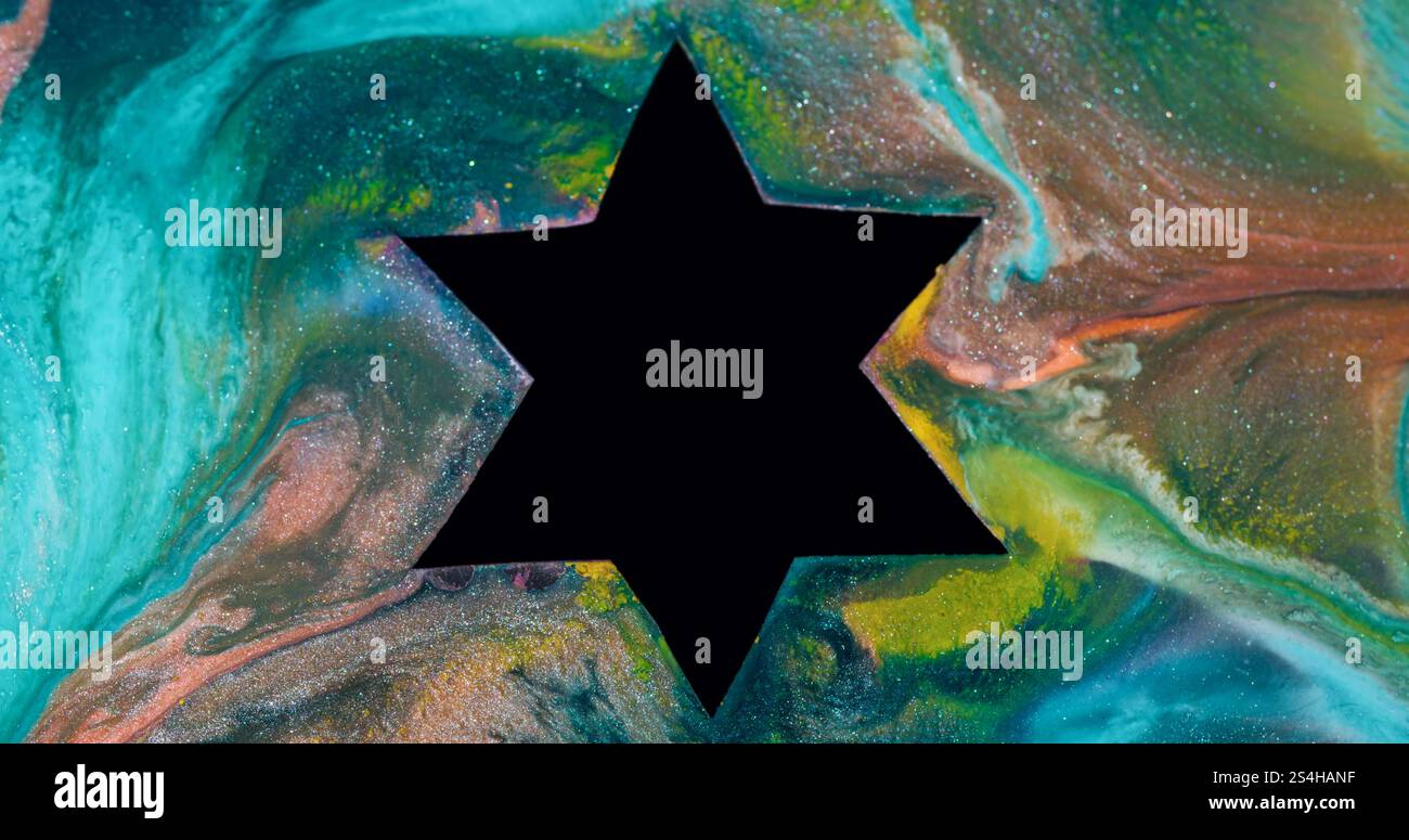 Ink star spill geometric hi-res stock photography and images - Alamy