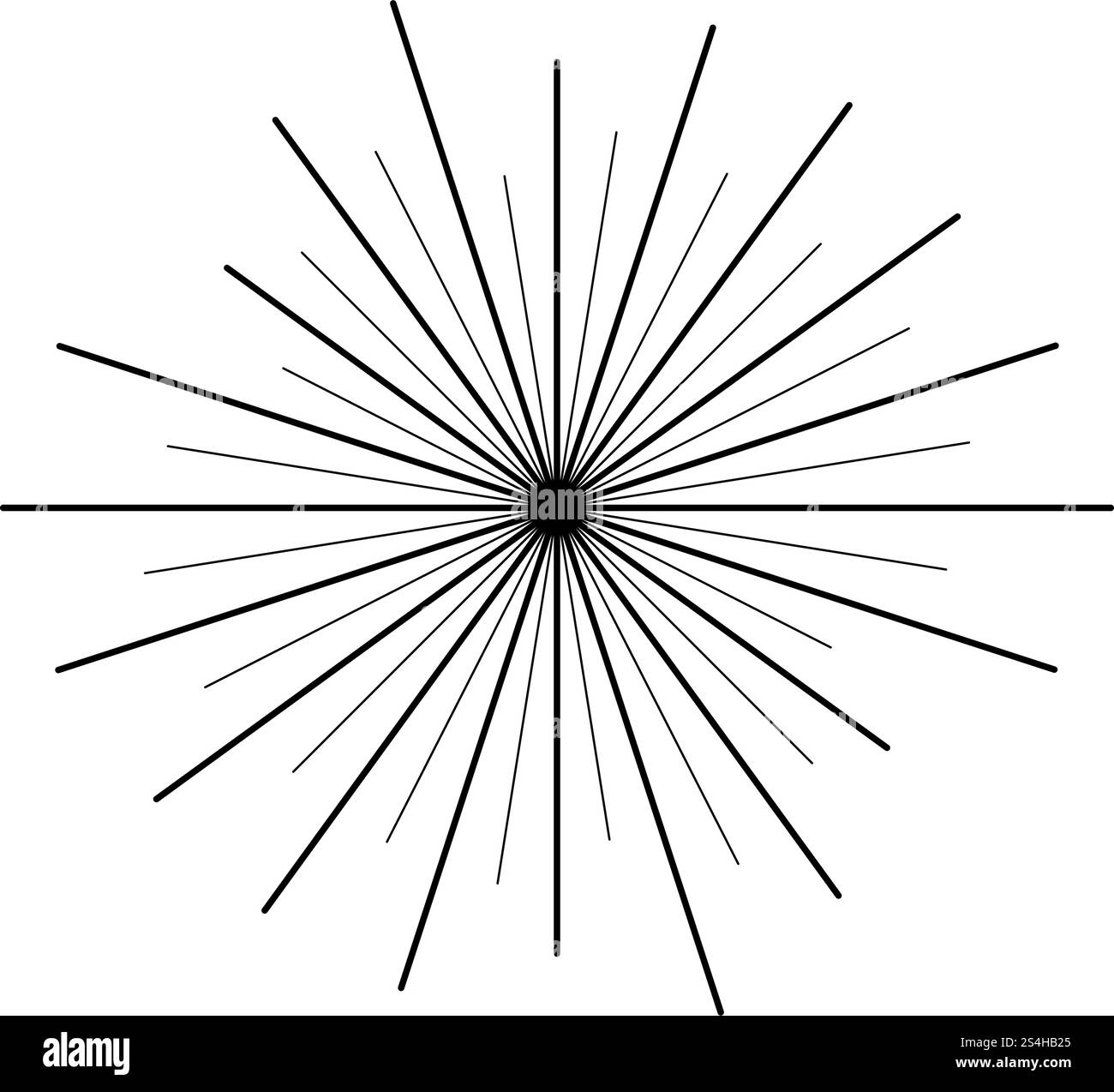 Sun rays Sunbeam concept icon black color vector illustration flat ...