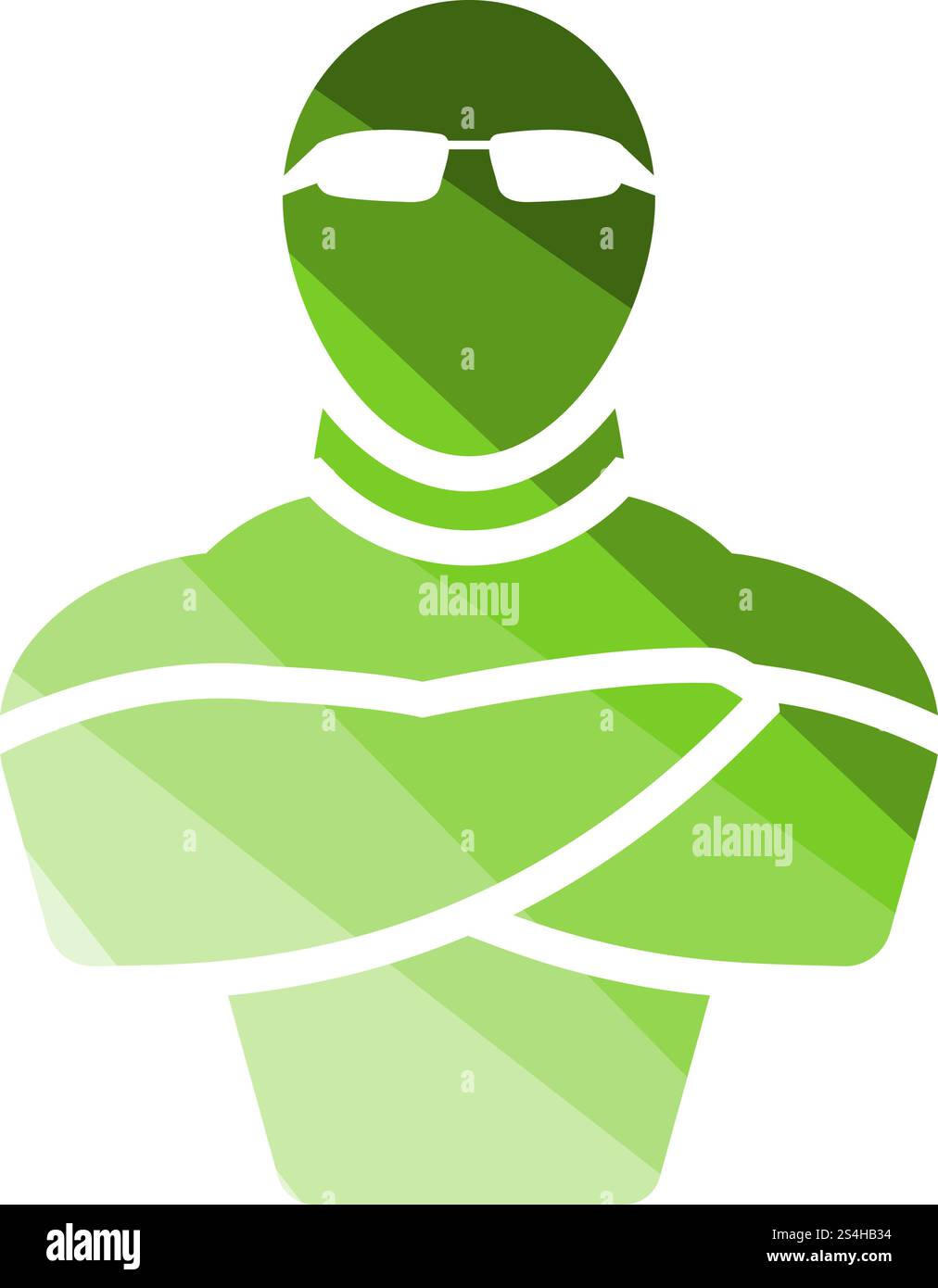 Night Club Security Icon. Flat Color Ladder Design. Vector Illustration ...