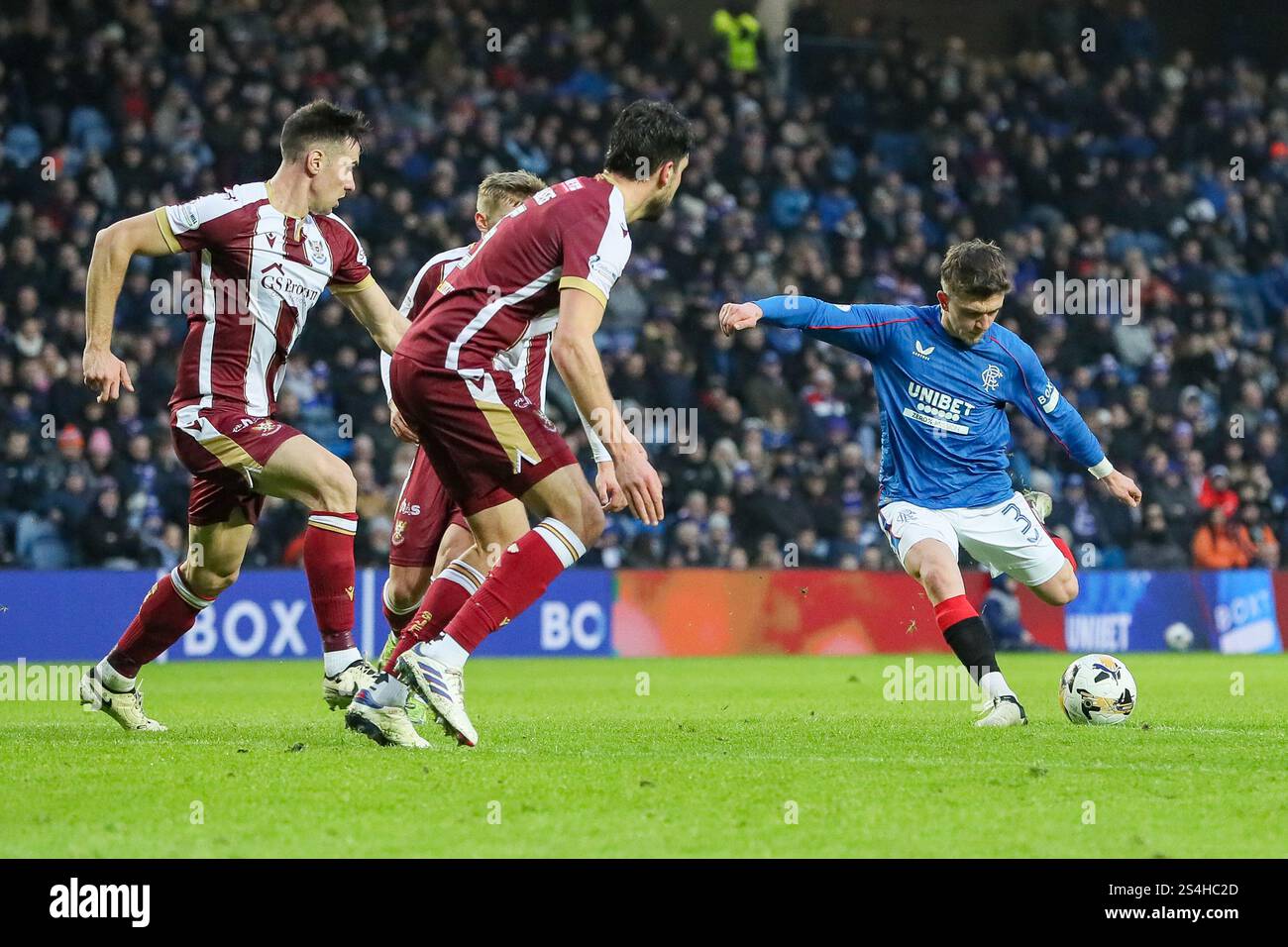 Glasgow, Scotland, UK. Glasgow, UK. 12th Jan, 2025. Rangers played St ...