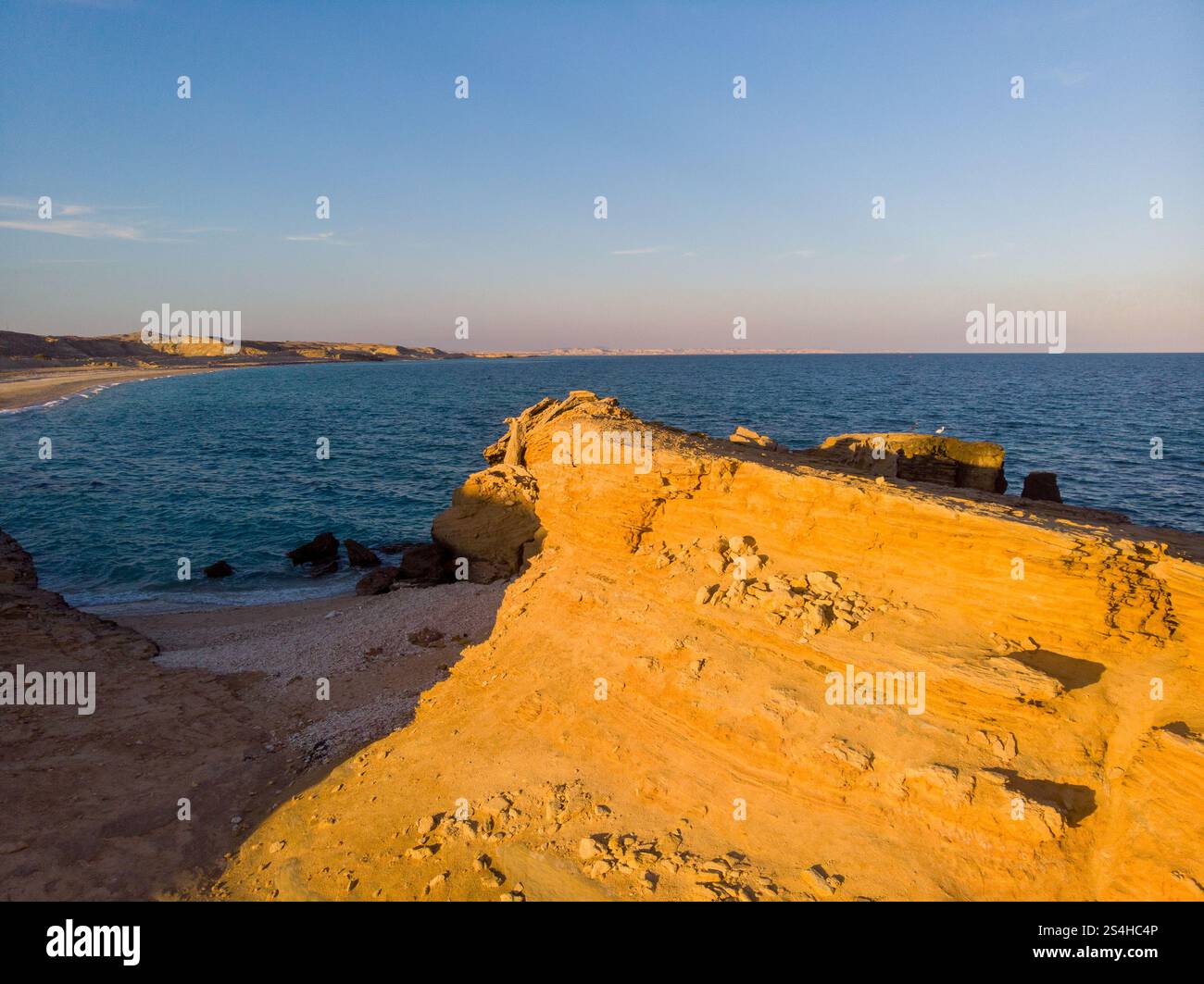 Beautiful beach in Hengam Island, in Persian Gulf of Iran Stock Photo ...