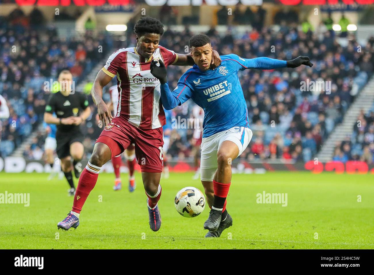 Glasgow, Scotland, UK. Glasgow, UK. 12th Jan, 2025. Rangers played St ...