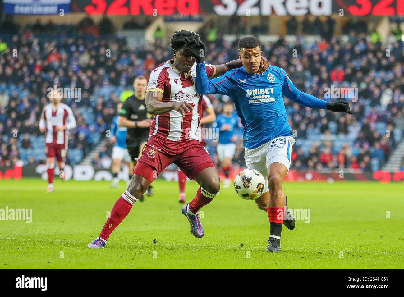Glasgow, Scotland, UK. Glasgow, UK. 12th Jan, 2025. Rangers played St ...