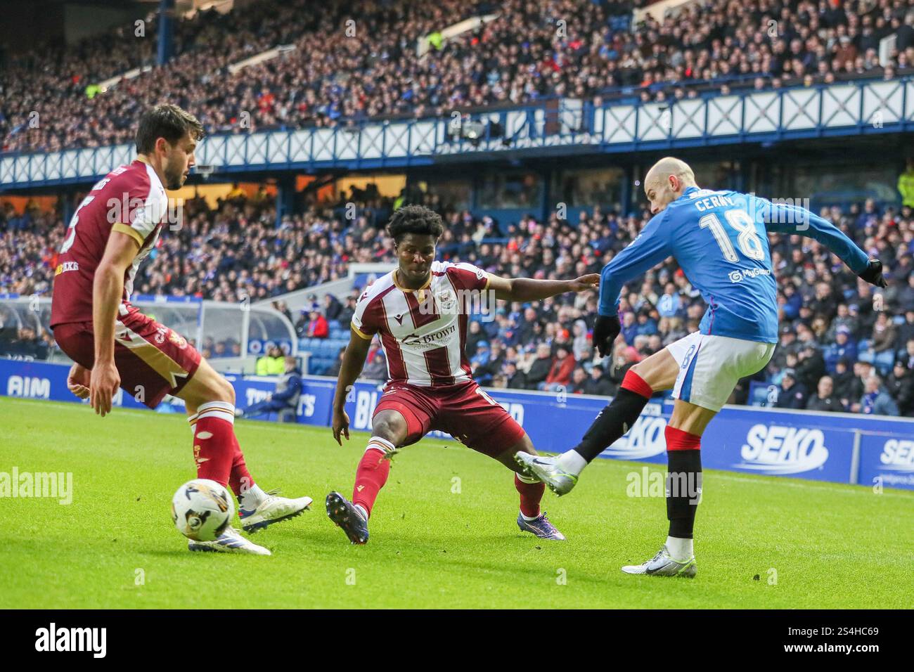 Glasgow, Scotland, UK. Glasgow, UK. 12th Jan, 2025. Rangers played St ...