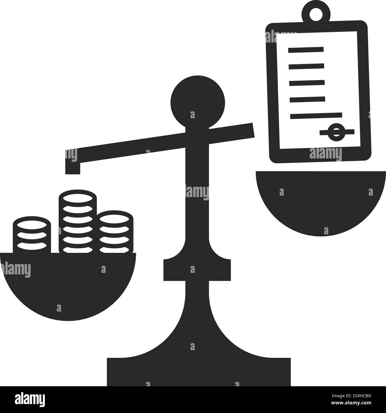 Money bribery balance icon. Simple illustration of money bribery ...