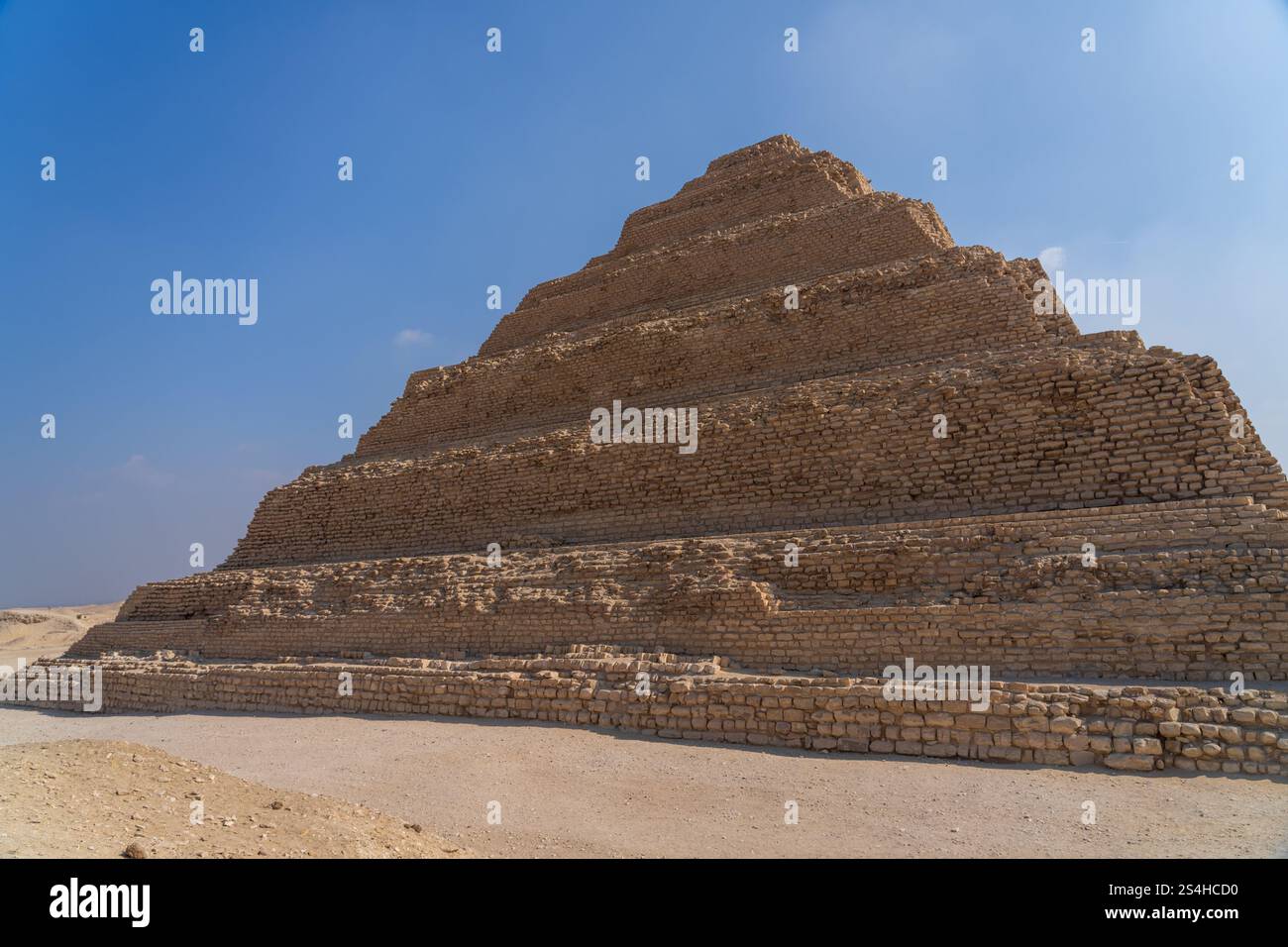 Step pyramid for burial of Djoser also known as king Netjeryknet in ...