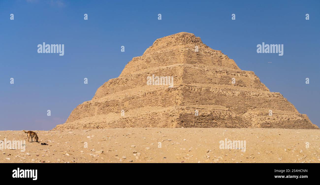 Step pyramid for burial of Djoser also known as king Netjeryknet in ...