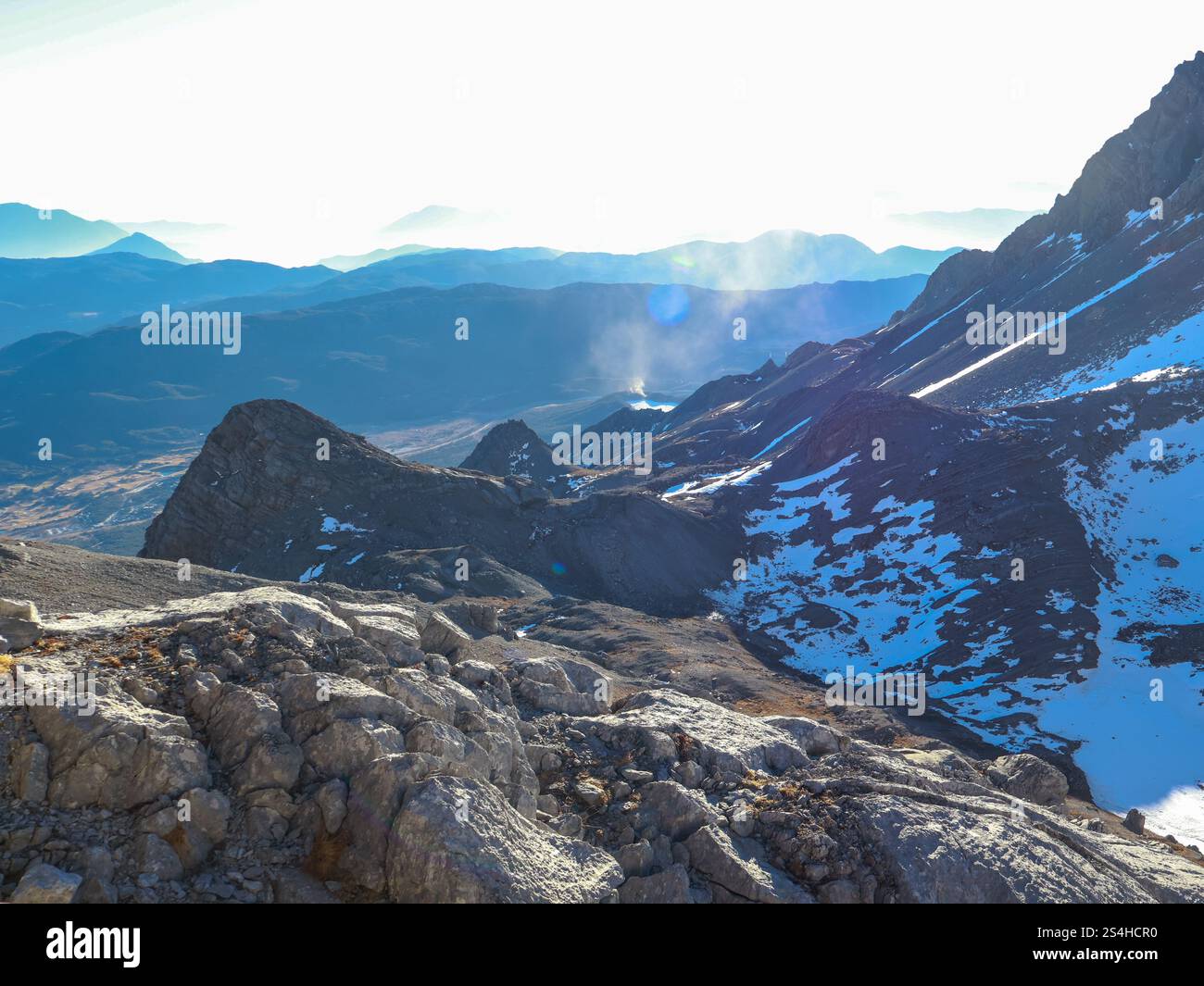 Glacier Ice Park Area, Snow Cover The Stone Mountain at Jade Dragon ...