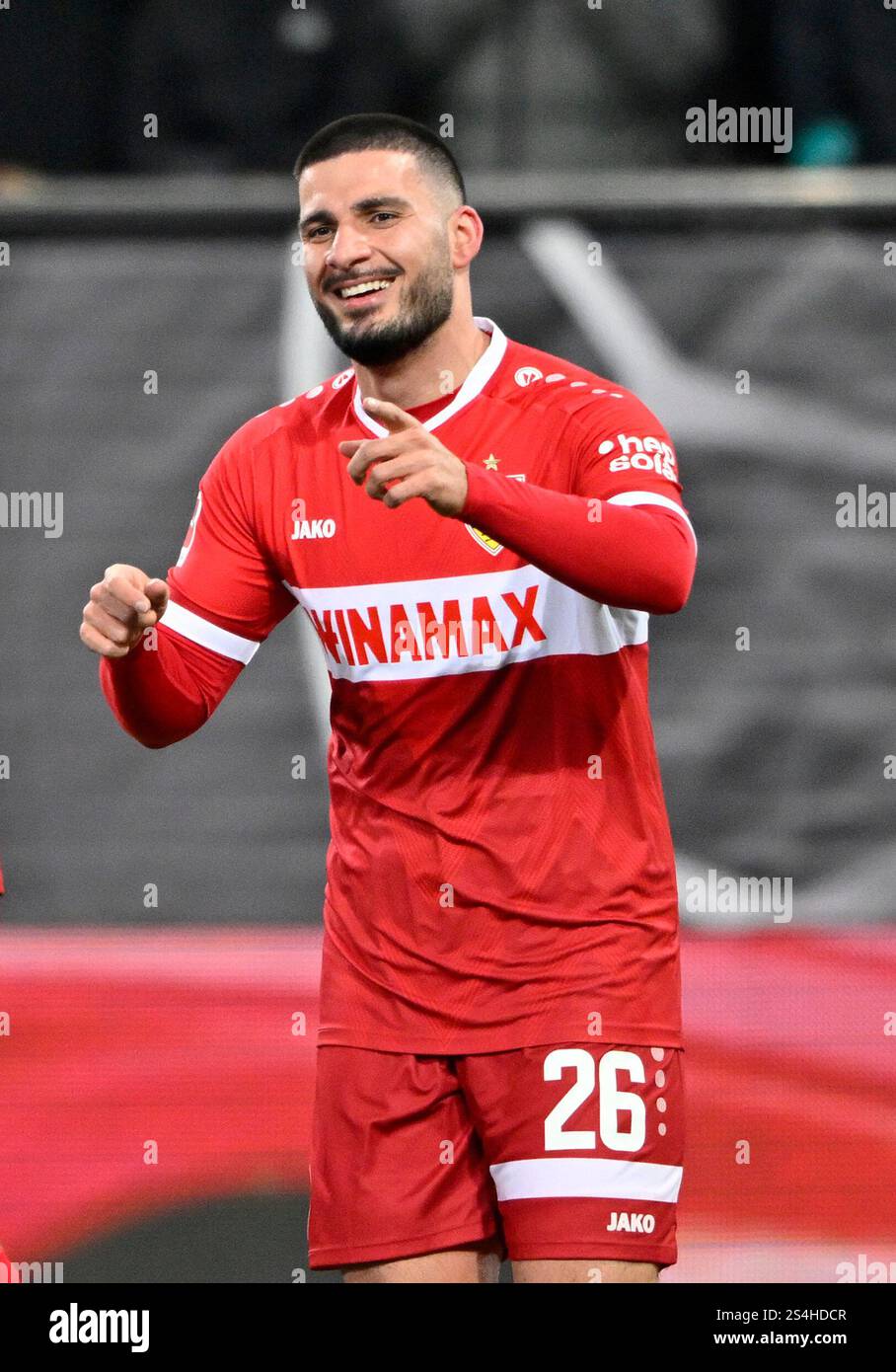 TOR zum 0:1 Deniz Undav VfB Stuttgart (26) Torjubel FC Augsburg FCA vs VfB Stuttgart 12.01.2025 ...