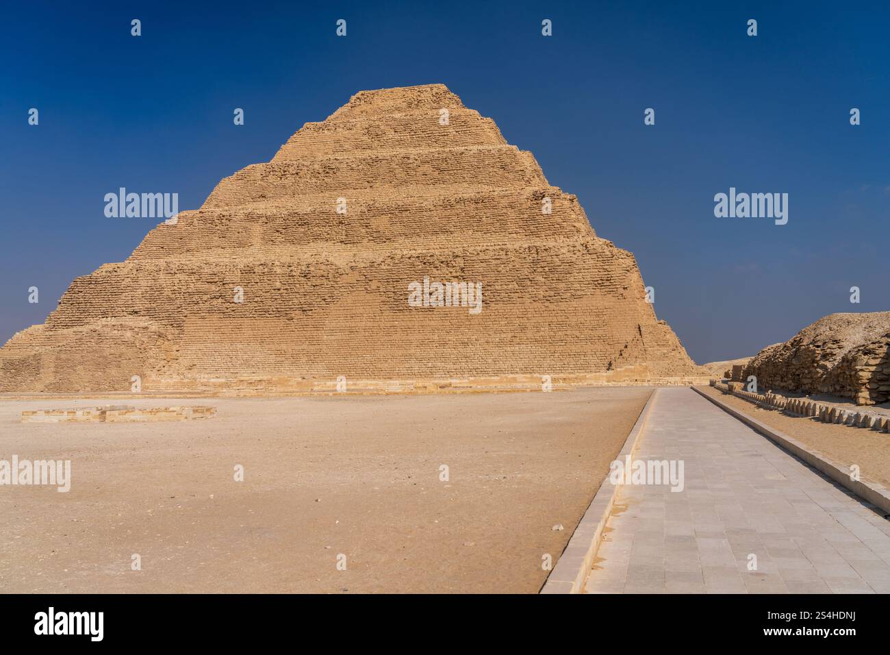 Step pyramid for burial of Djoser also known as king Netjeryknet in ...