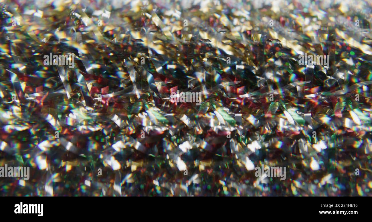 Christmas magic. Blur sparkling glow. Red golden yellow color gleaming ...