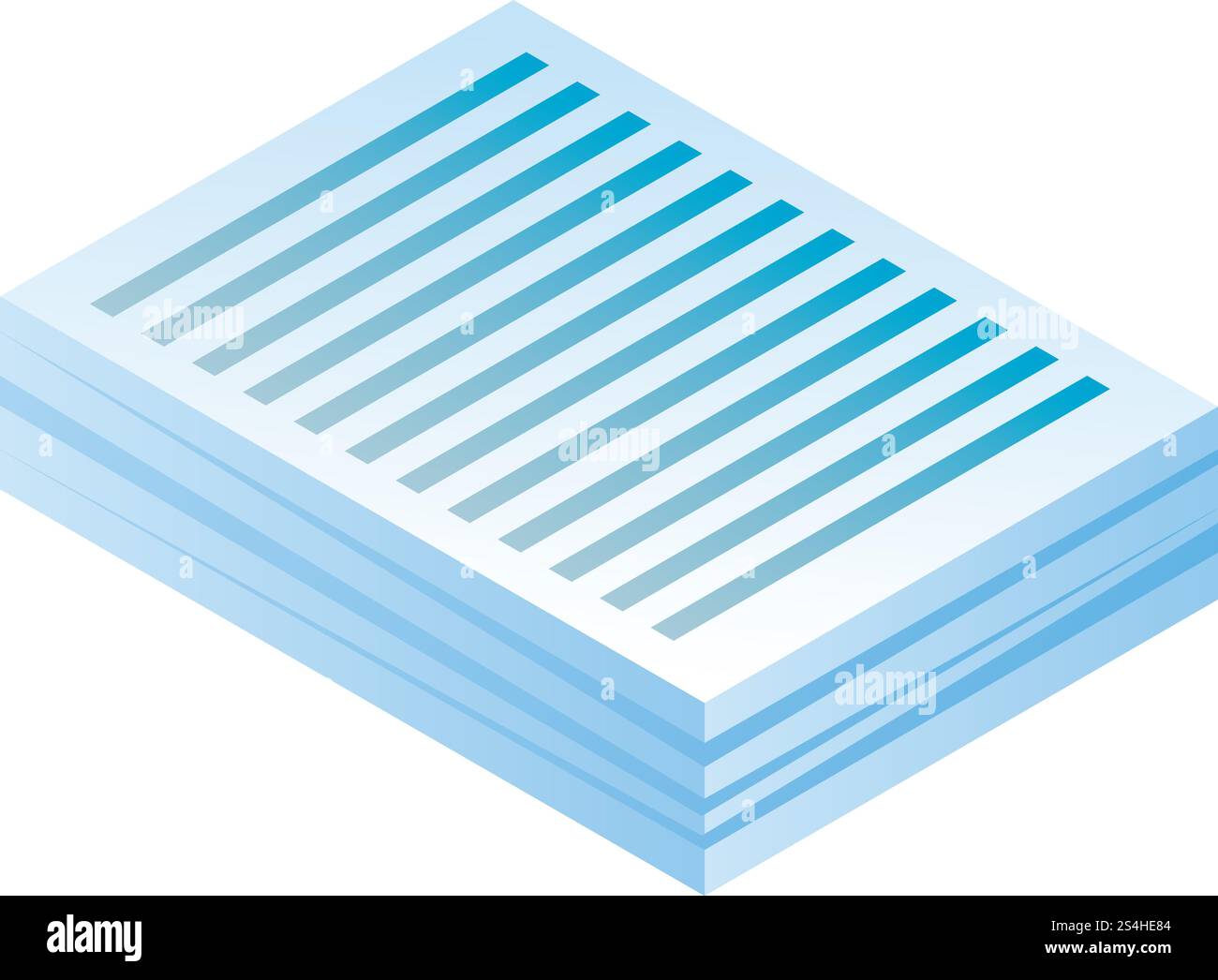 Stack paper icon. Isometric of stack paper vector icon for web design ...