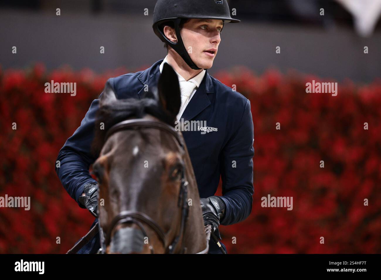 Basel, Switzerland. 12th Jan, 2025. Edouard Schmitz of Switzerland with ...