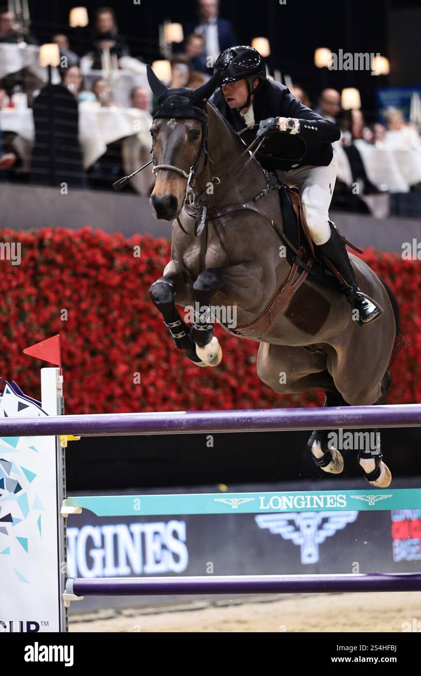 Basel, Switzerland. 12th Jan, 2025. Martin Fuchs of Switzerland with ...