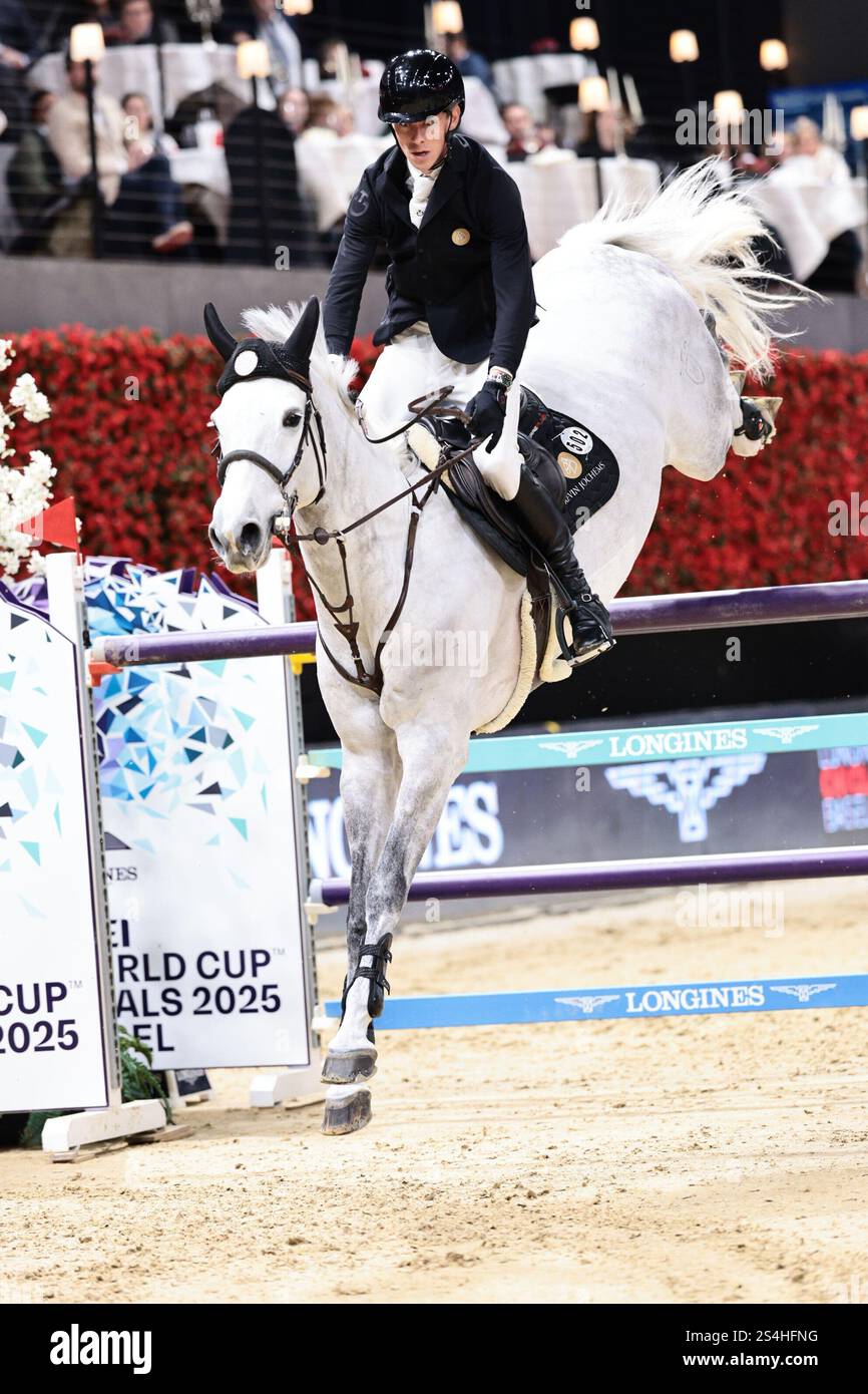 Basel, Switzerland. 12th Jan, 2025. Kevin Jochems of Netherlands with ...