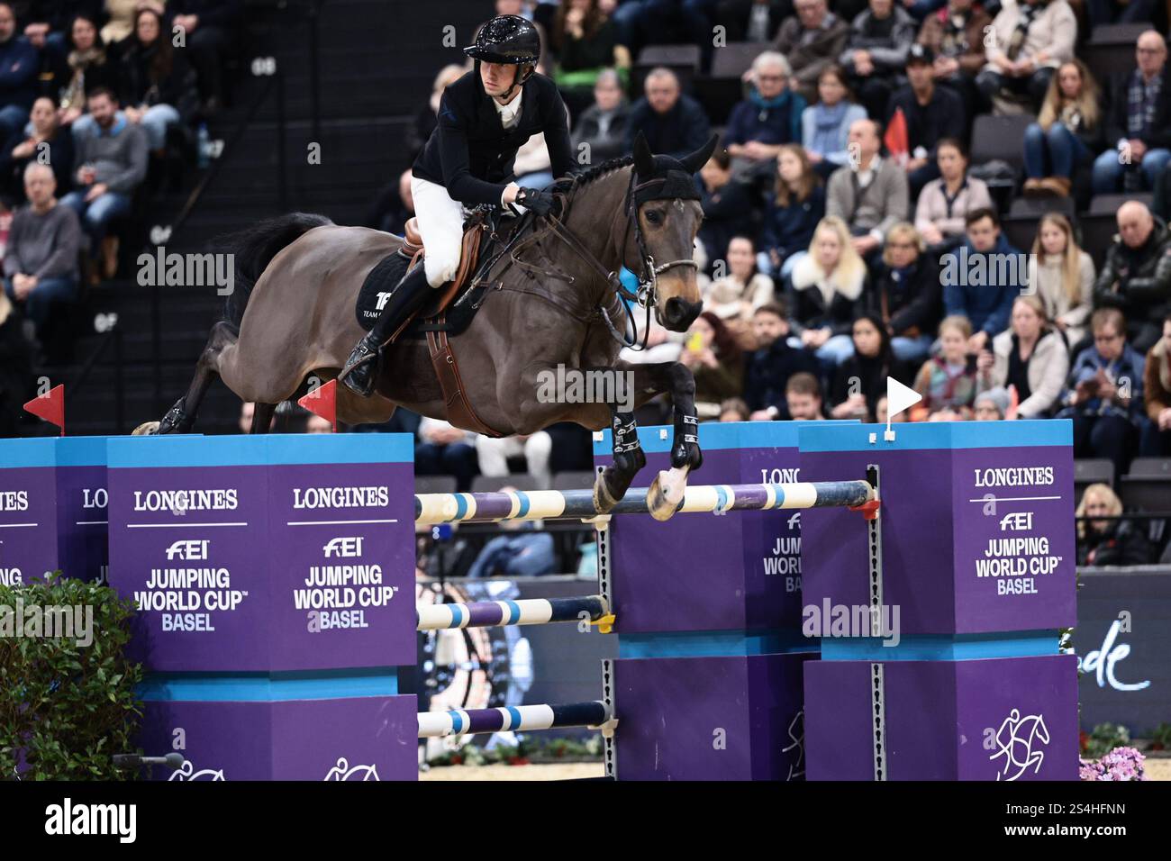Basel, Switzerland. 12th Jan, 2025. Martin Fuchs of Switzerland with ...