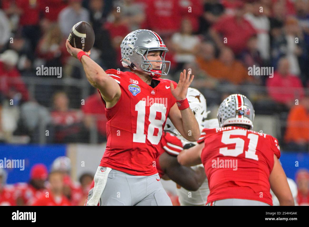 Waco, Texas, USA. 10th Jan, 2025. Ohio State Buckeyes quarterback Will ...