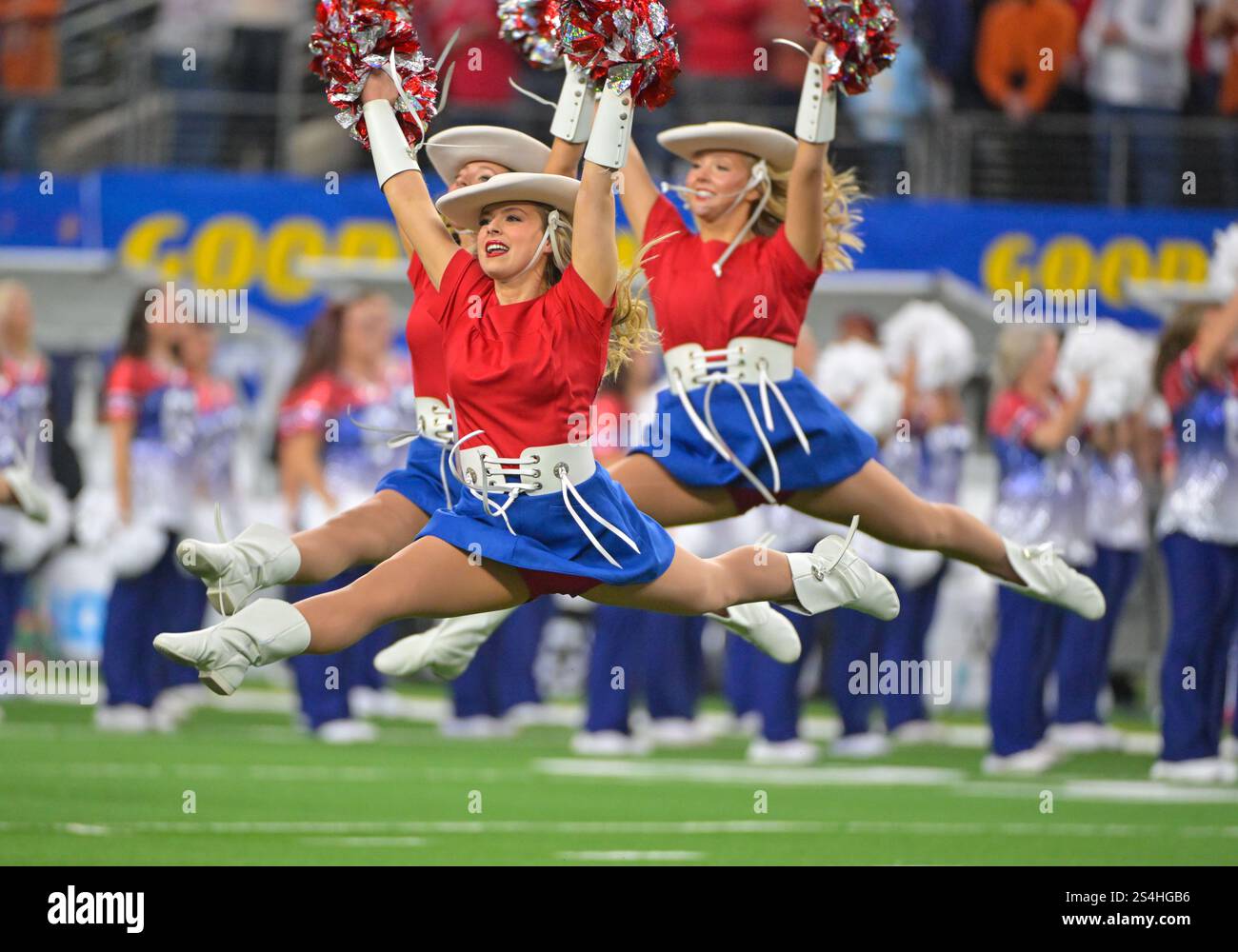 Waco, Texas, USA. 10th Jan, 2025. Kilgore College Rangerettes perform ...