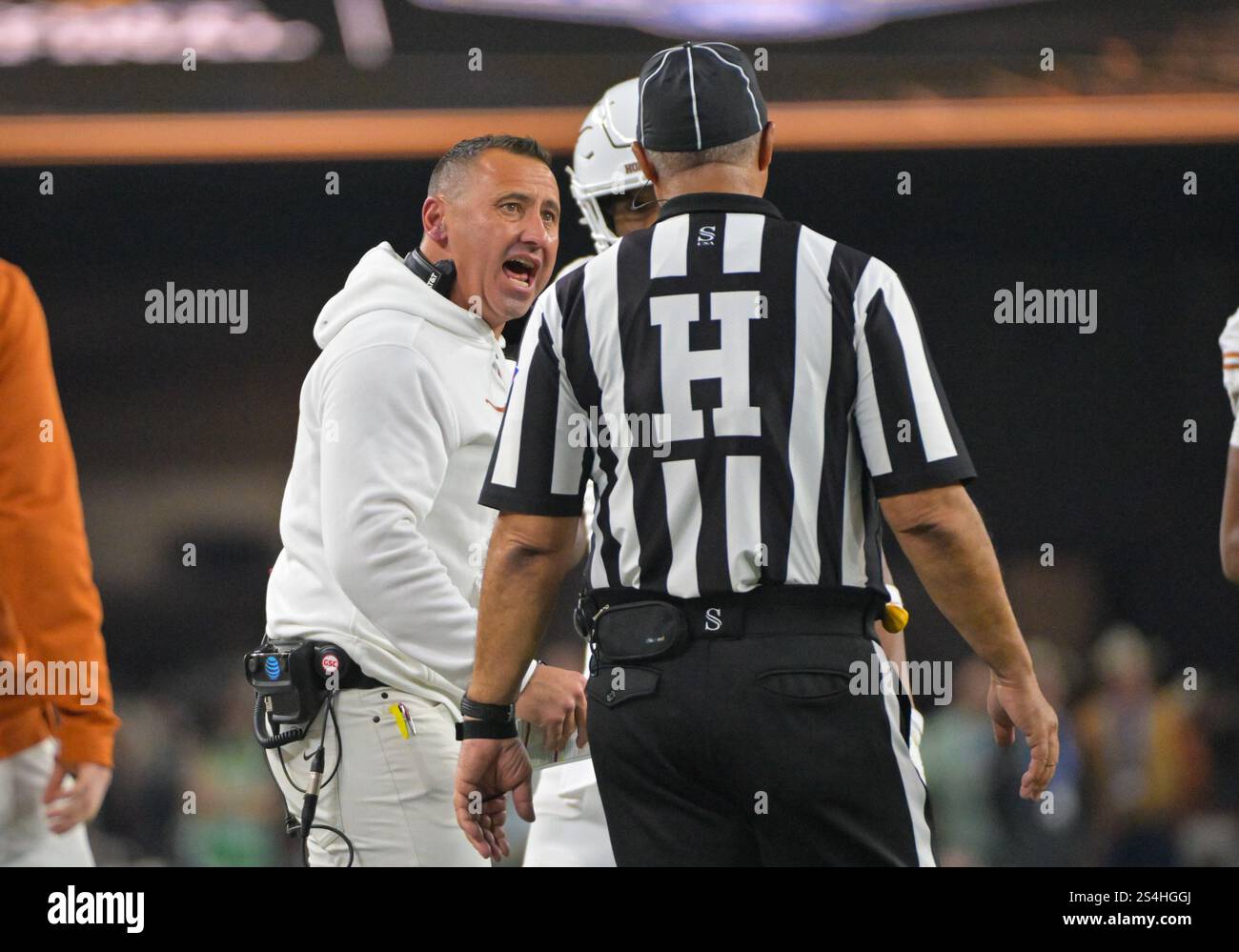 Waco, Texas, USA. 10th Jan, 2025. Texas Longhorns head coach Steve ...