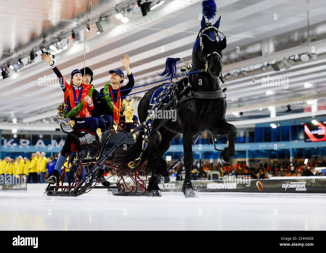 HEERENVEEN - Antoinette Rijpma-De Jong (Netherlands) and Sander Eitram ...