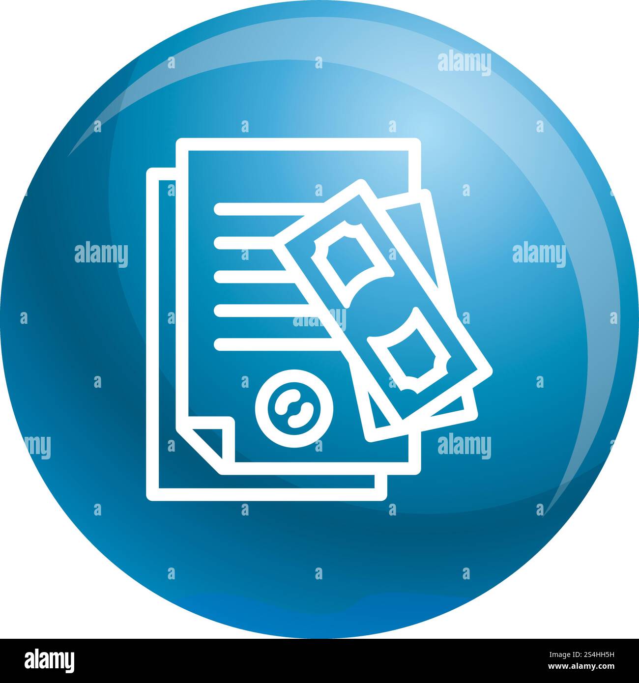 Paper pass bribery icon. Outline paper pass bribery vector icon for web ...