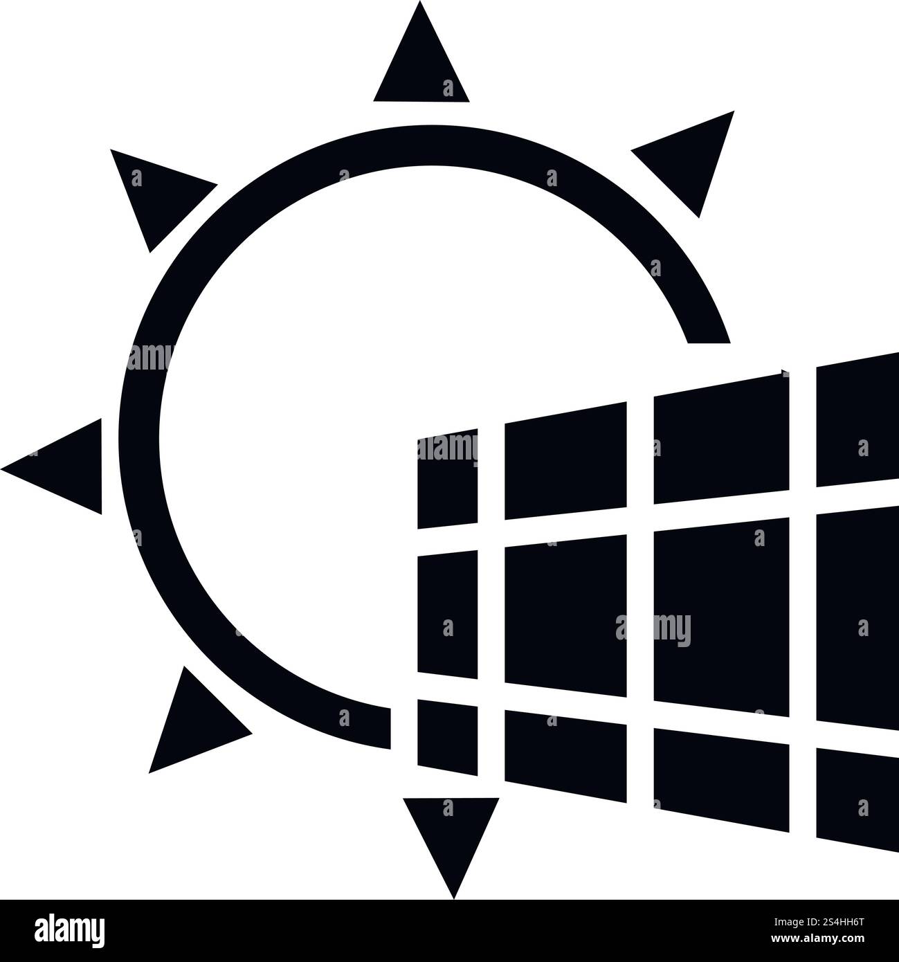 Solar panel energy icon. Simple illustration of solar panel energy ...