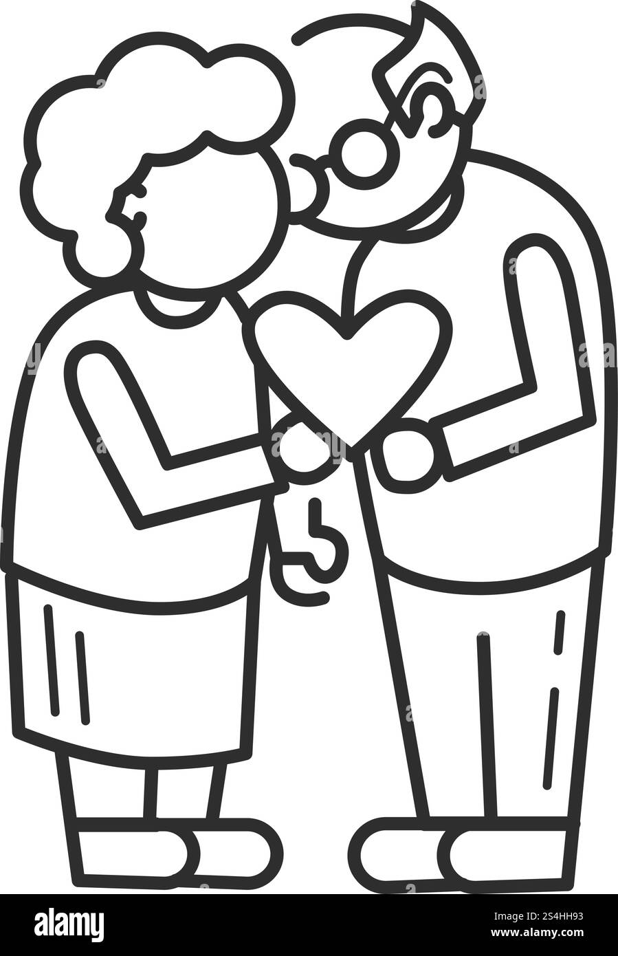 Concept happiness happy wife Black and White Stock Photos & Images - Alamy