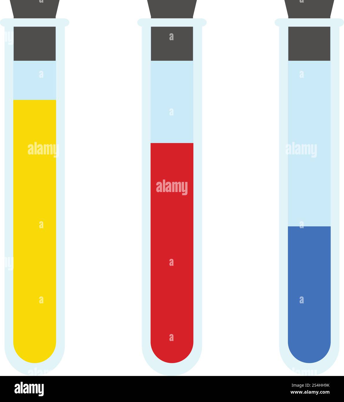 Colorful test tubes icon. Flat illustration of colorful test tubes ...