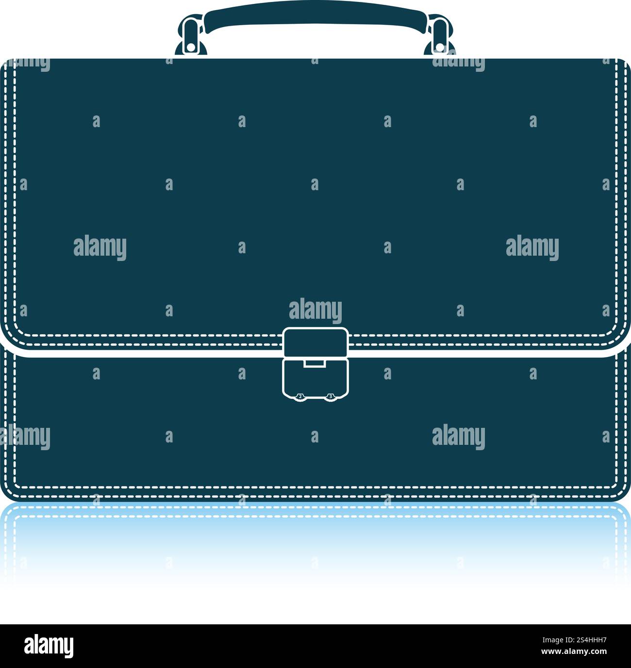 Suitcase icon. Shadow reflection design. Vector illustration Stock ...