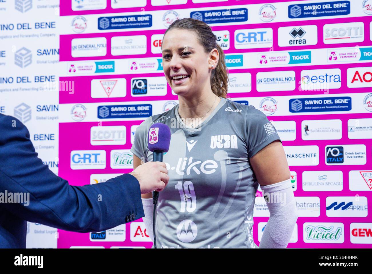 Florence, Italy. 12th Jan, 2025. Jennifer Boldini (Eurotek Uyba Busto ...