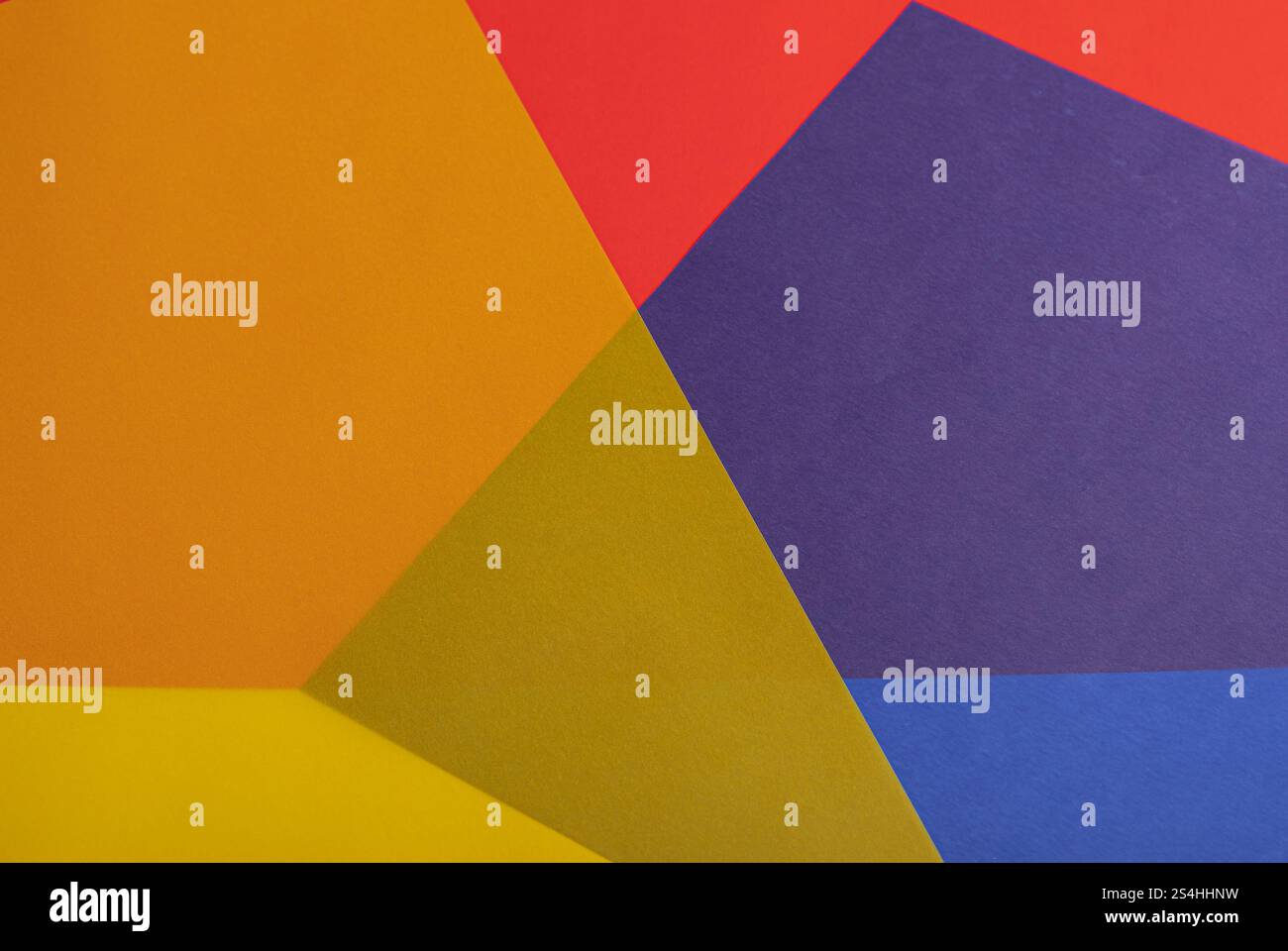 Colorful Geometric Paper Background With Translucent Red Yellow Orange Blue And Purple