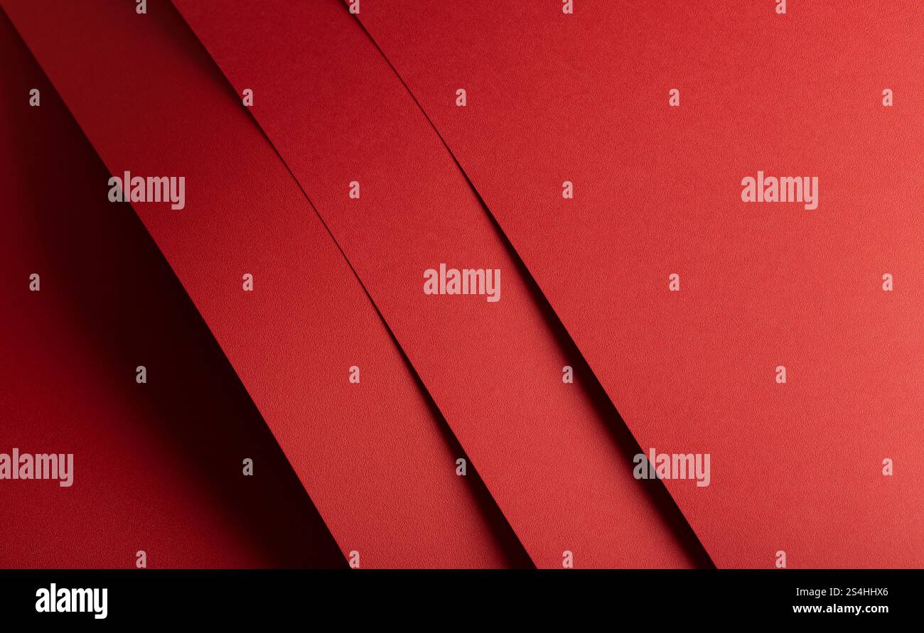 Fiery red paper background with overlapping diagonal layers. Vibrant ...