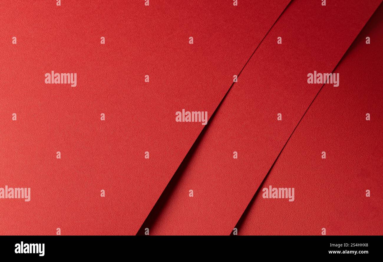 Fiery red paper background with overlapping diagonal sheets. Bold warm ...