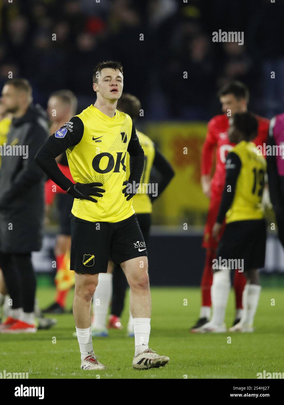 BREDA - Dominik Janosek of NAC Breda balks during the Dutch Eredivisie ...