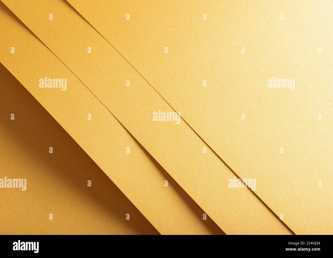 Golden yellow paper background with overlapping layers and a glossy ...