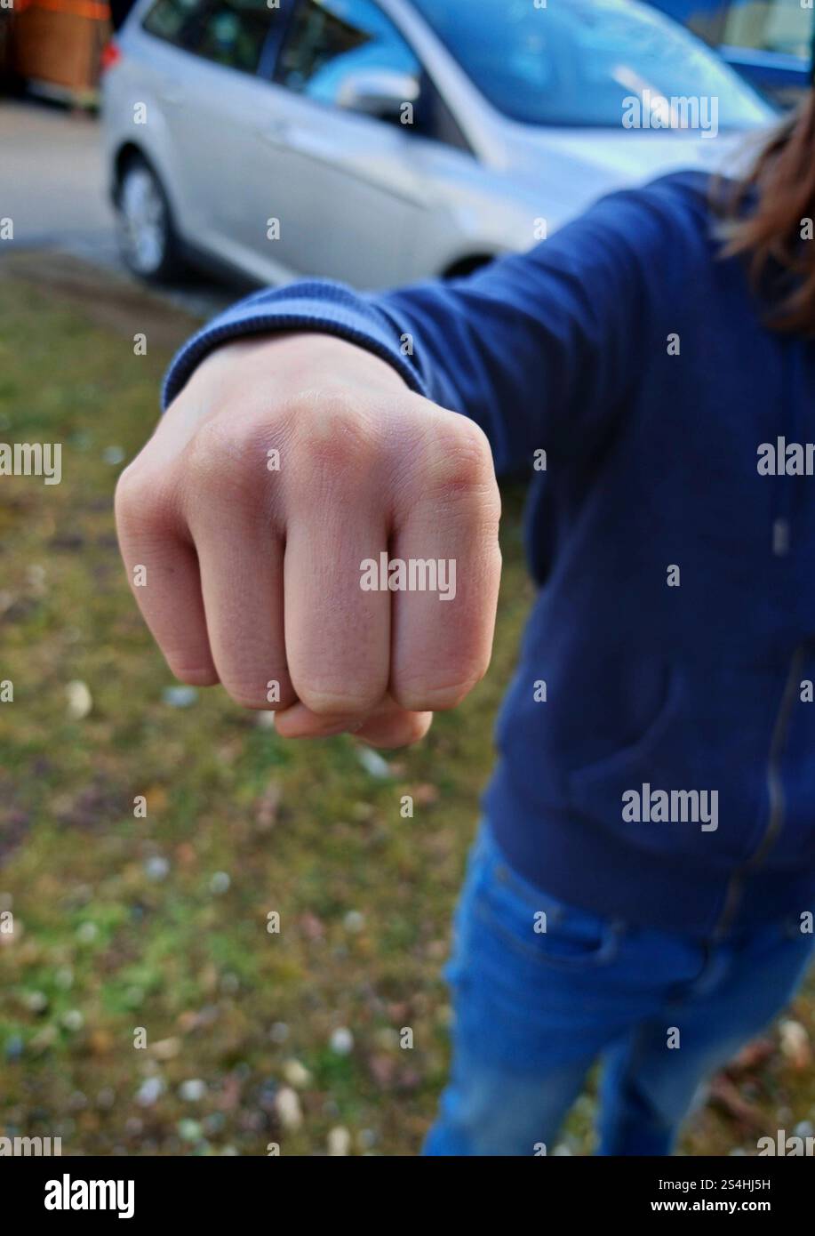 fist punch, an act of violence and aggression against others violence ...