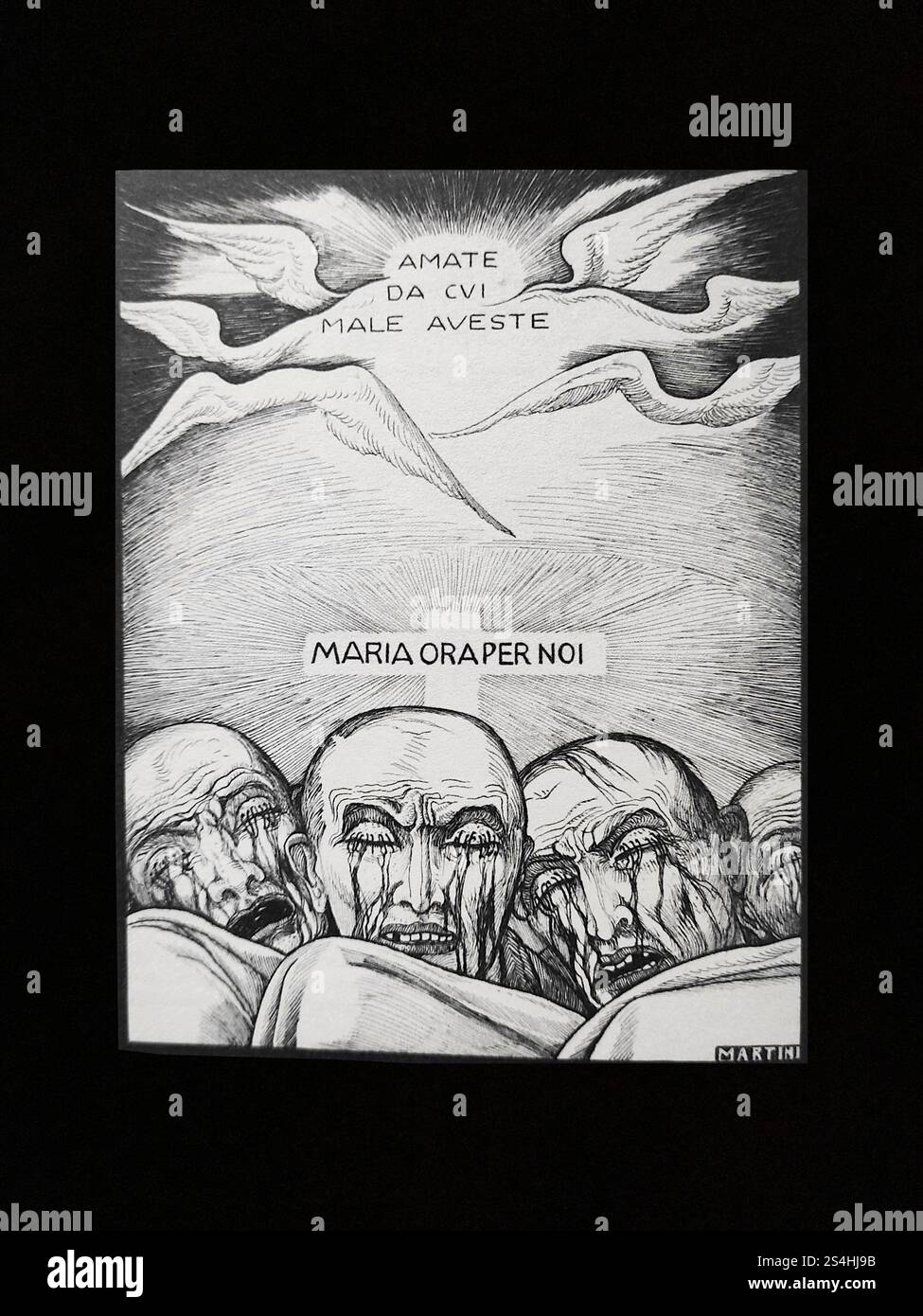 Alberto Martini - Purgatorio, canto XIII, The Divine Comedy Stock Photo ...