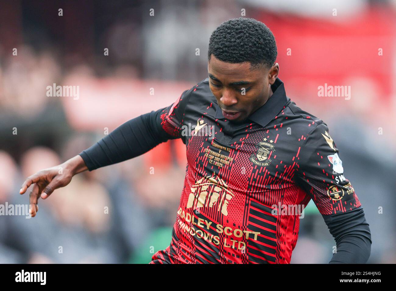 Tamworth on Sunday 12th January 2025. #22, Beck-Ray Enoru of Tamworth ...