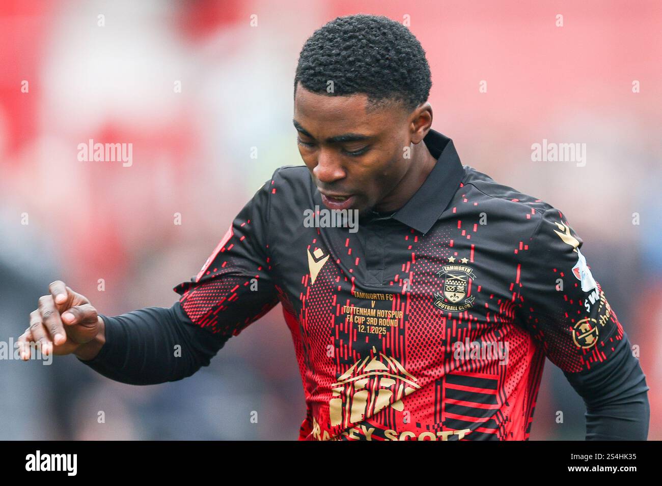 Tamworth on Sunday 12th January 2025. #22, Beck-Ray Enoru of Tamworth ...