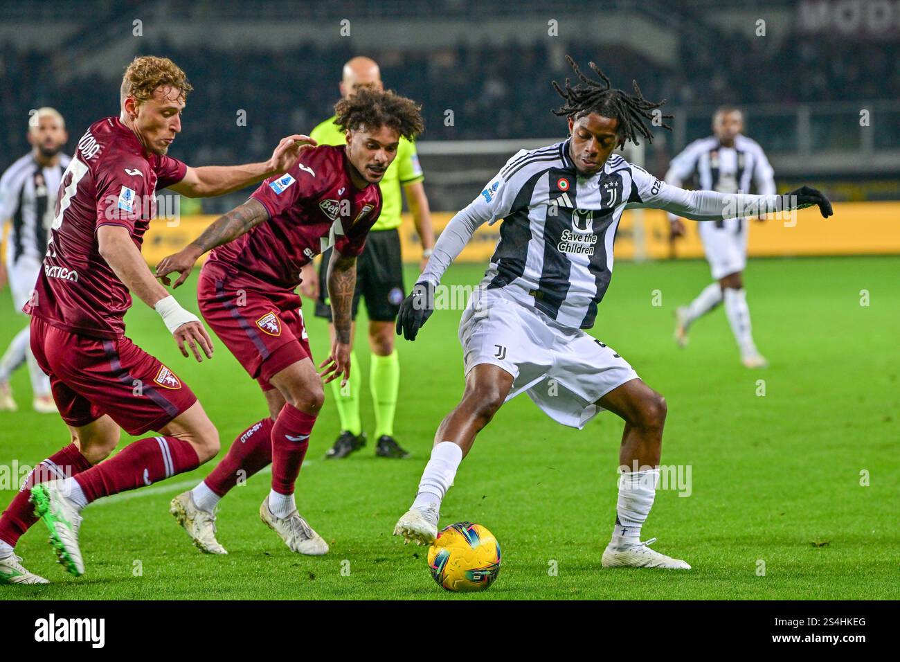 Turin, Italy. 11th Jan, 2025. Samuel Mbangula (51) of Juventus seen ...