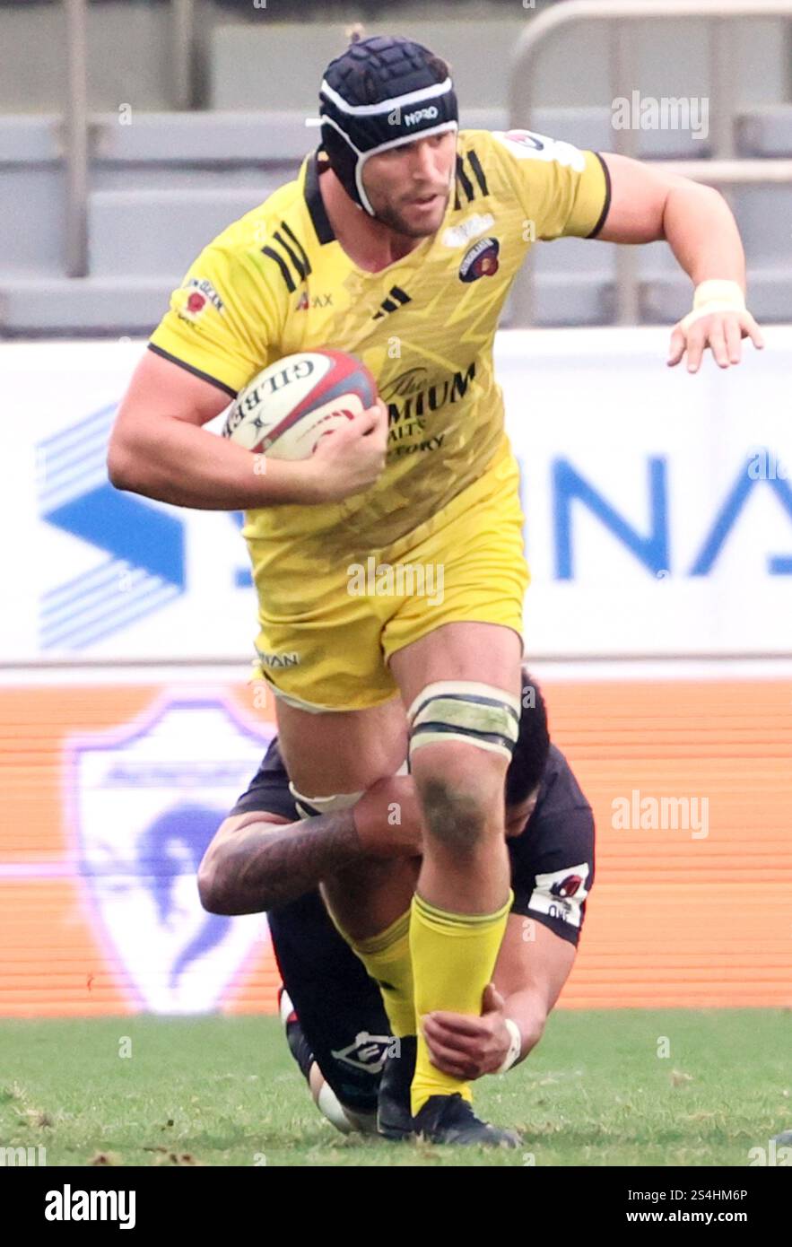 Tokyo, Japan. 12th Jan, 2025. Tokyo Suntory Sungoliath lock Sam ...