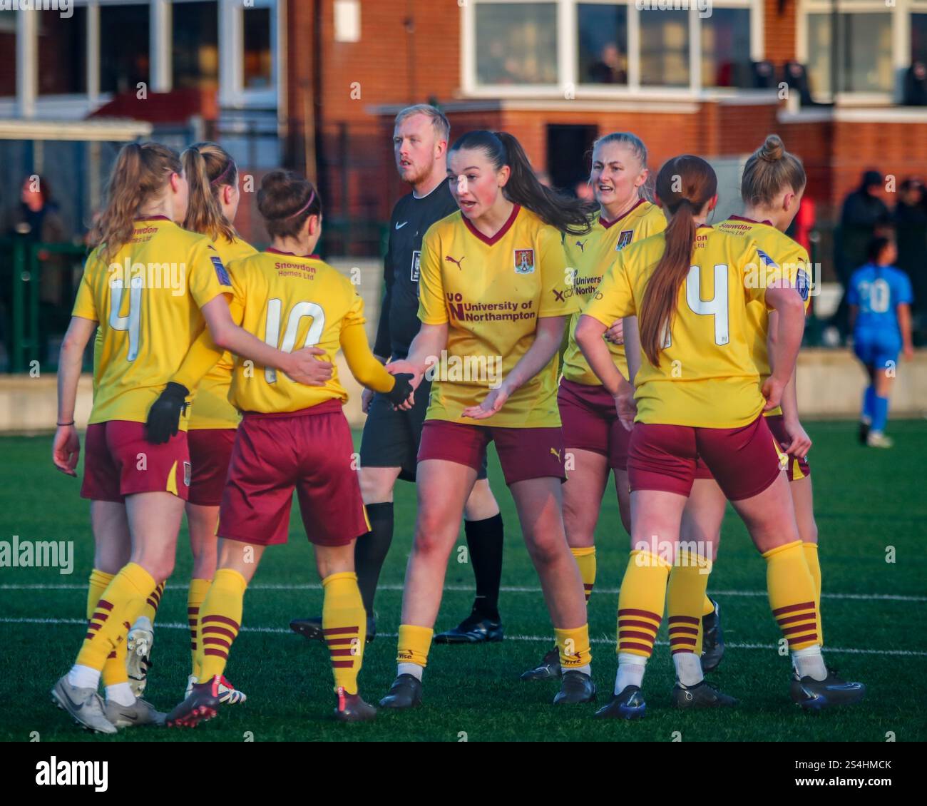 Eastwood, United Kingdom. 12th Jan, 2025. Northampton Town's Jade Bell ...