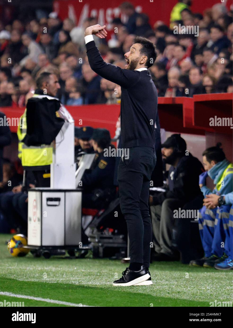 Spanish La Liga EA Sports soccer match Sevilla vs Valencia at Ramon ...