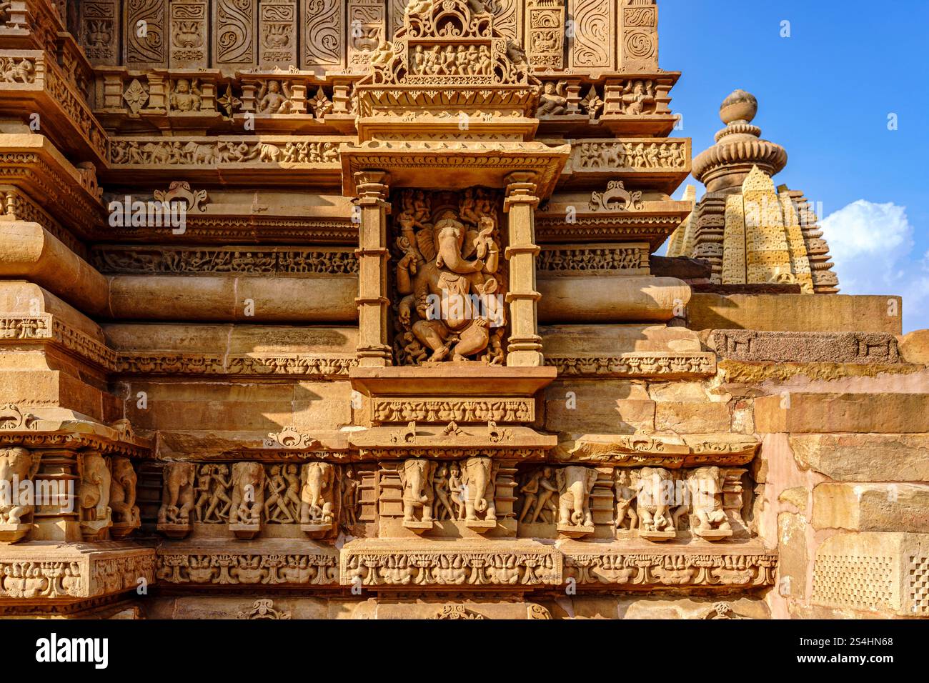 India. Madhya Pradesh state. The Khajuraho Group of Monuments are a ...